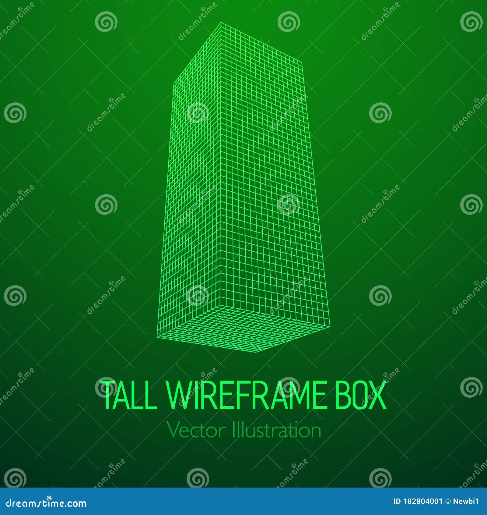 Tall Vertical Rectangle Box Stock Vector - Illustration of package ...