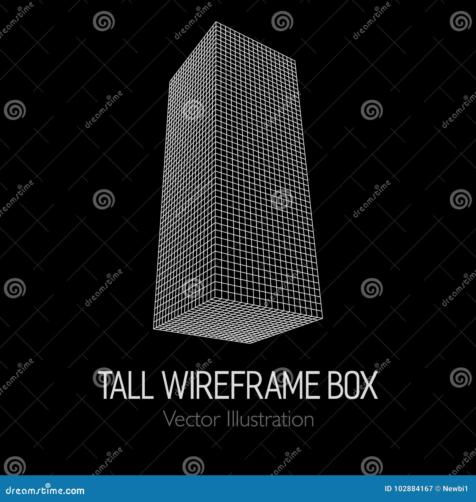 Tall Vertical Rectangle Box Stock Vector - Illustration of product ...