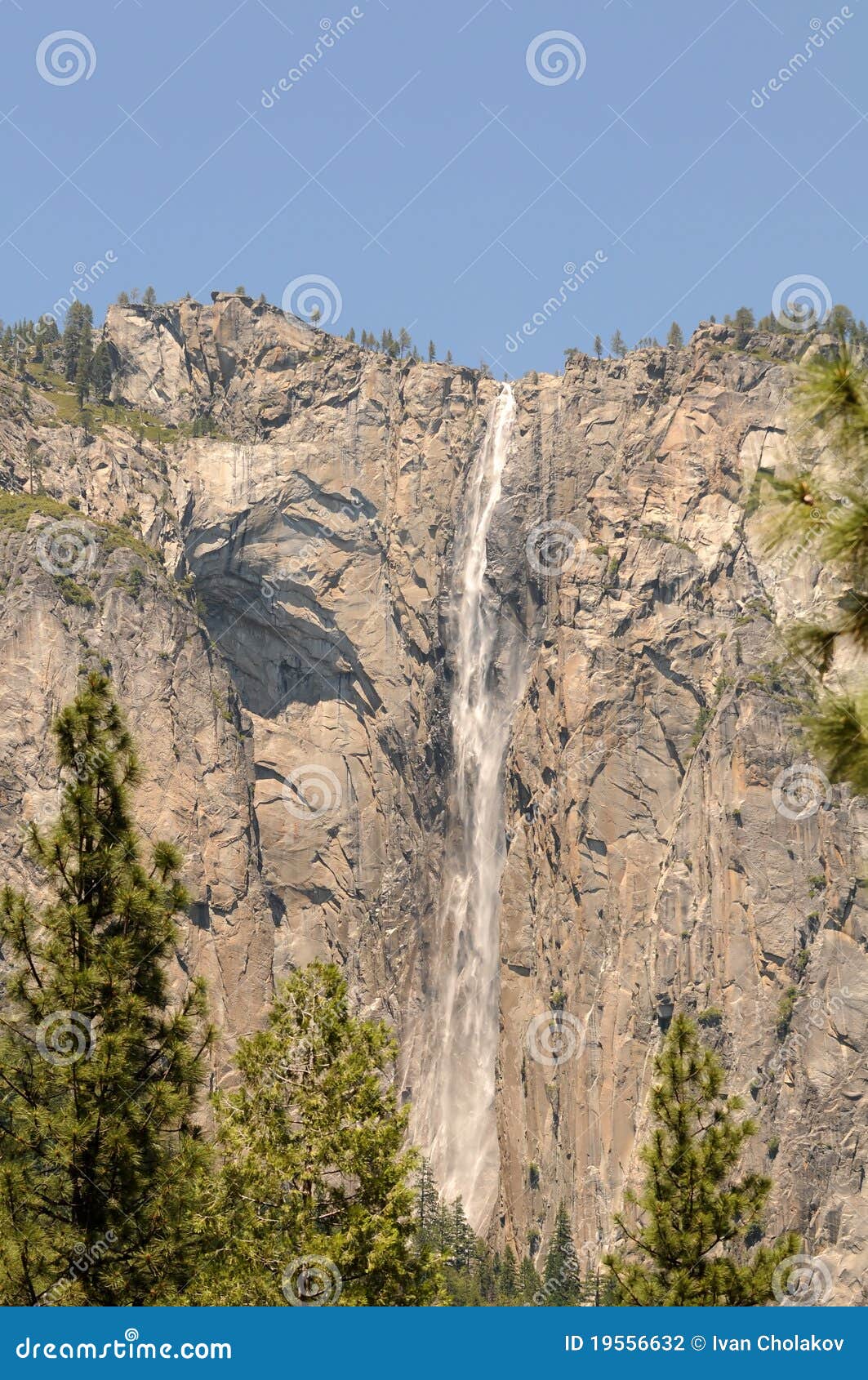 Tall waterfall stock photo. Image of park, landmark, landscape - 19556632