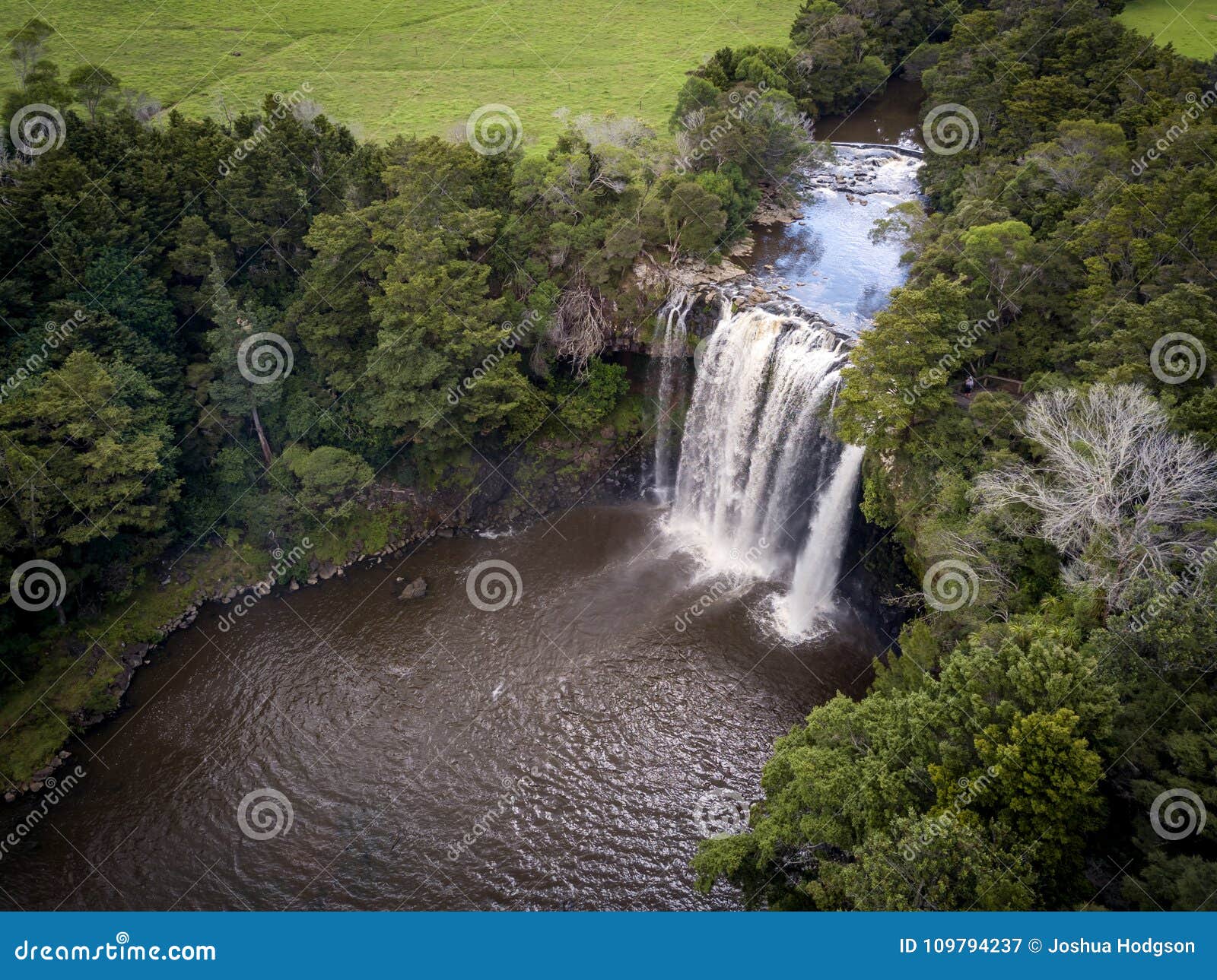 Aerial View Of Waterfall Stock Image Image Of River 109794237