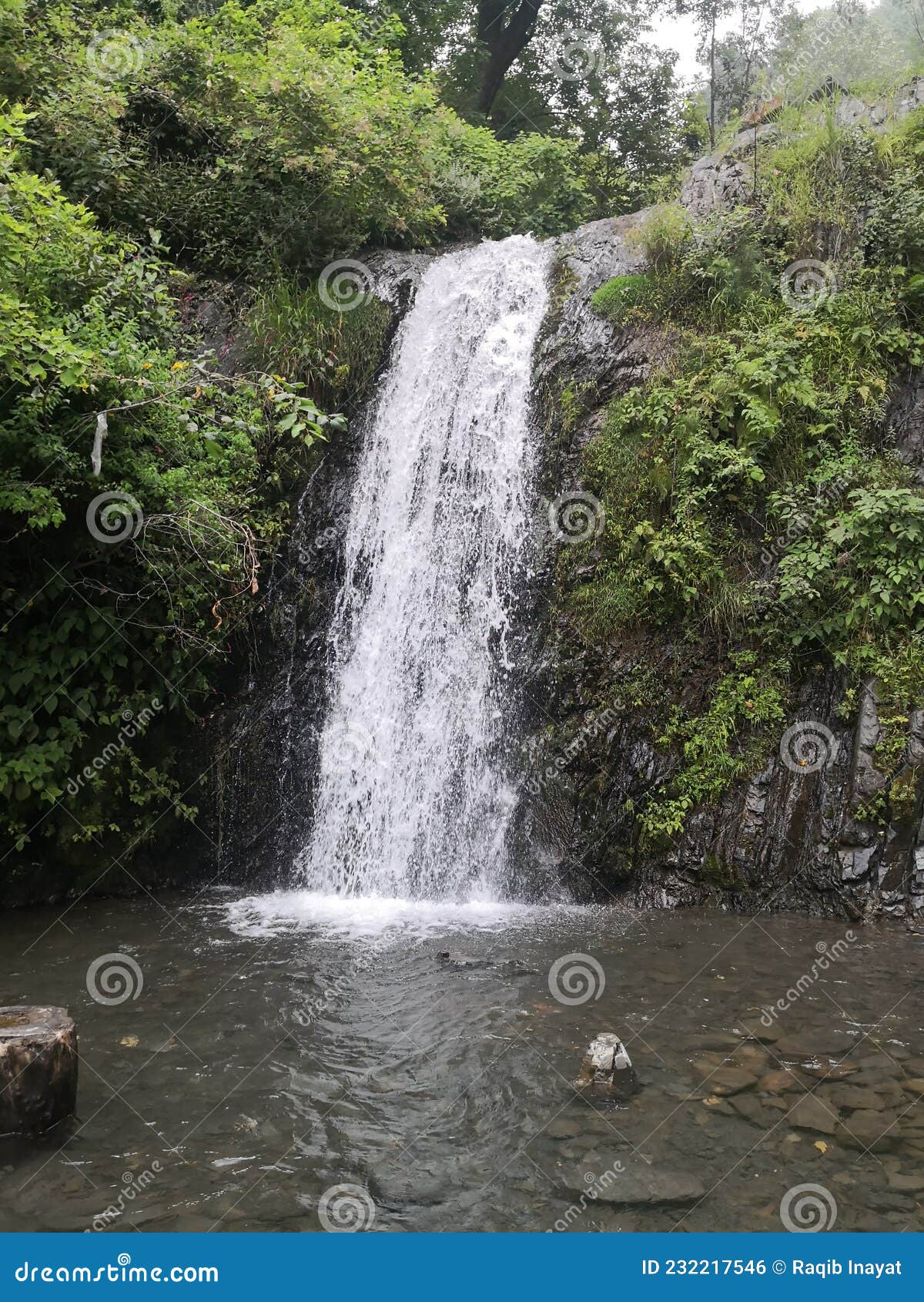 Tall Waterfall At 7 Star Park, Guilin, China Stock Image ...