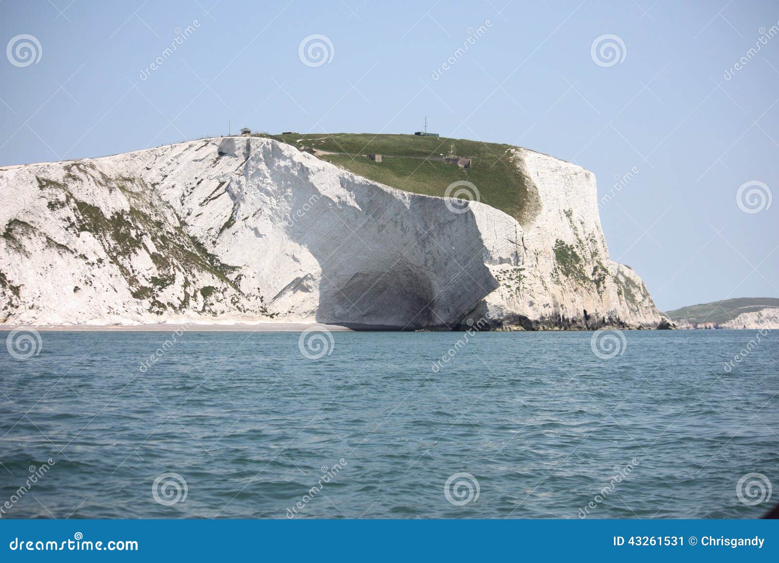 Tall White Cliffs Towering Above Blue Sea Stock Photos - Free & Royalty ...