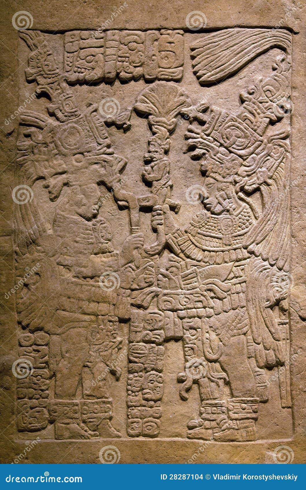 Talla De Piedra Maya Antigua Foto de archivo - Imagen de escultura ...