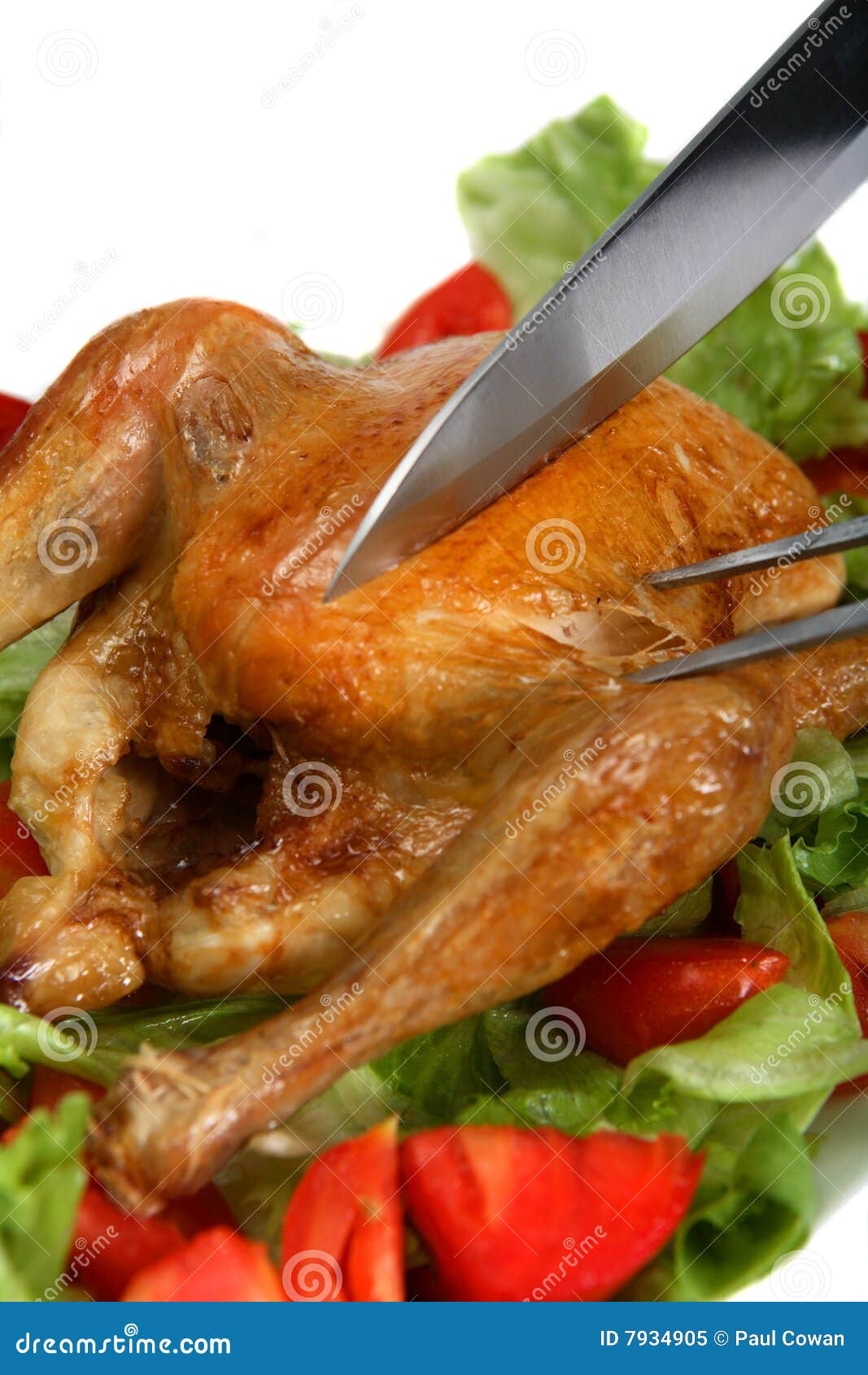 Talla De Un Pollo De Carne Asada Imagen de archivo - Imagen de cierre ...