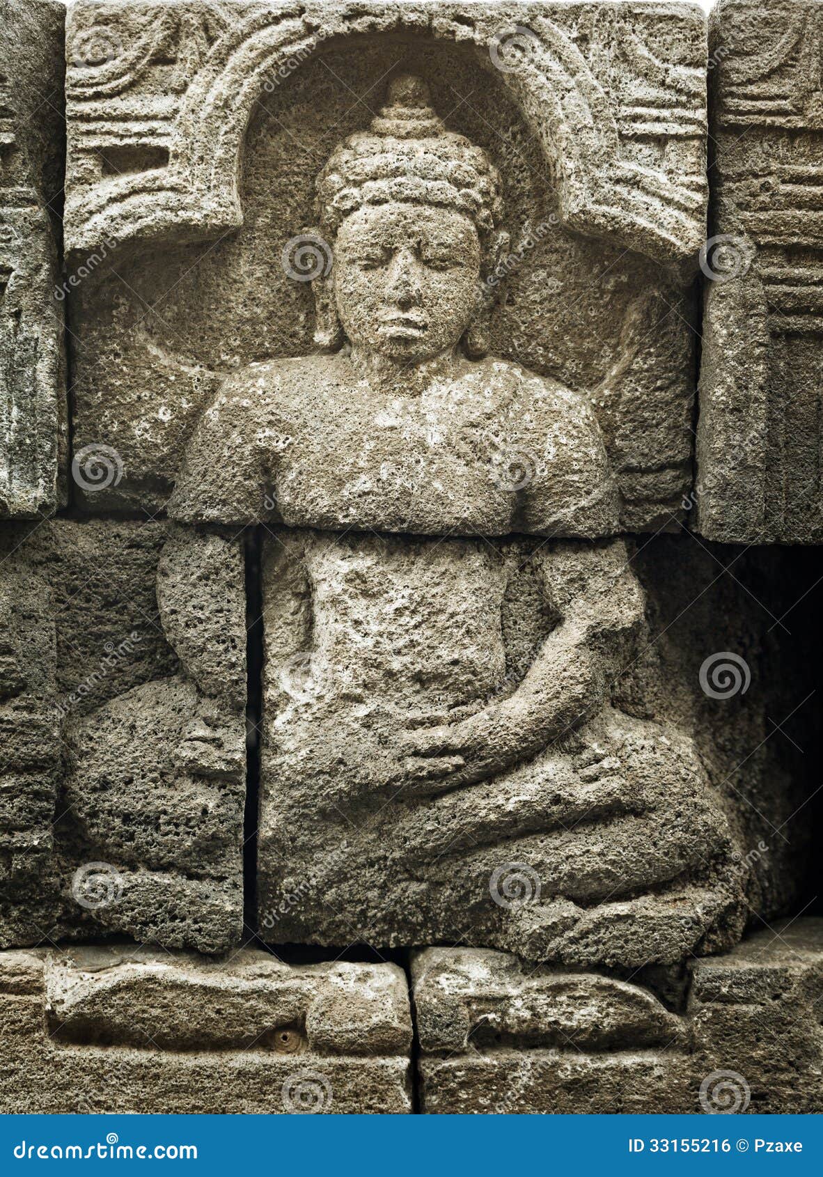 Talla Medieval - Buda. Templo De Borobudur. Foto de archivo - Imagen de ...
