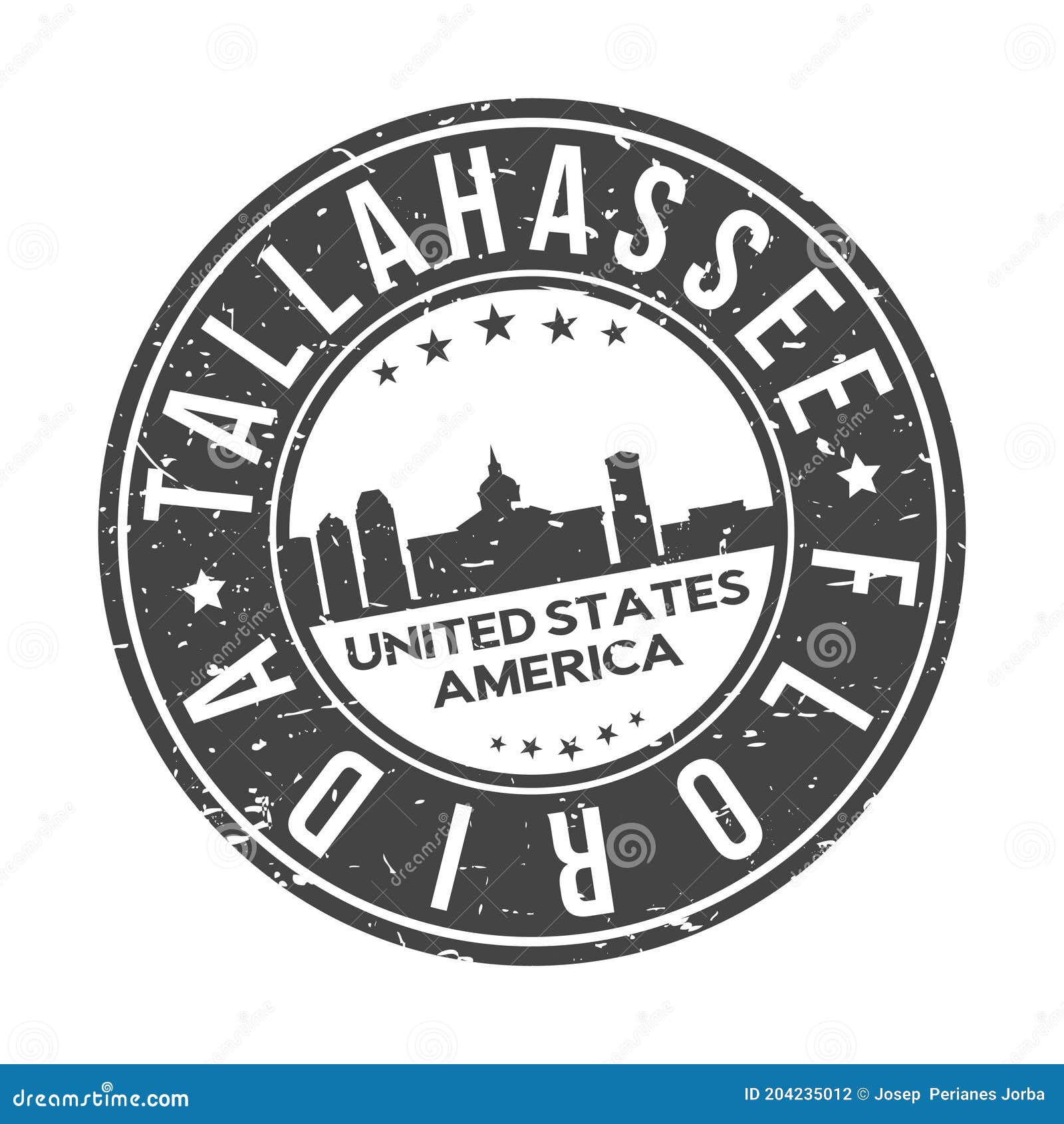 Tallahassee Florida USA Stamp Logo Icon Symbol Design Skyline City Seal ... Tallahassee Florida USA Stamp Logo Icon Symbol Design Skyline City Seal ...