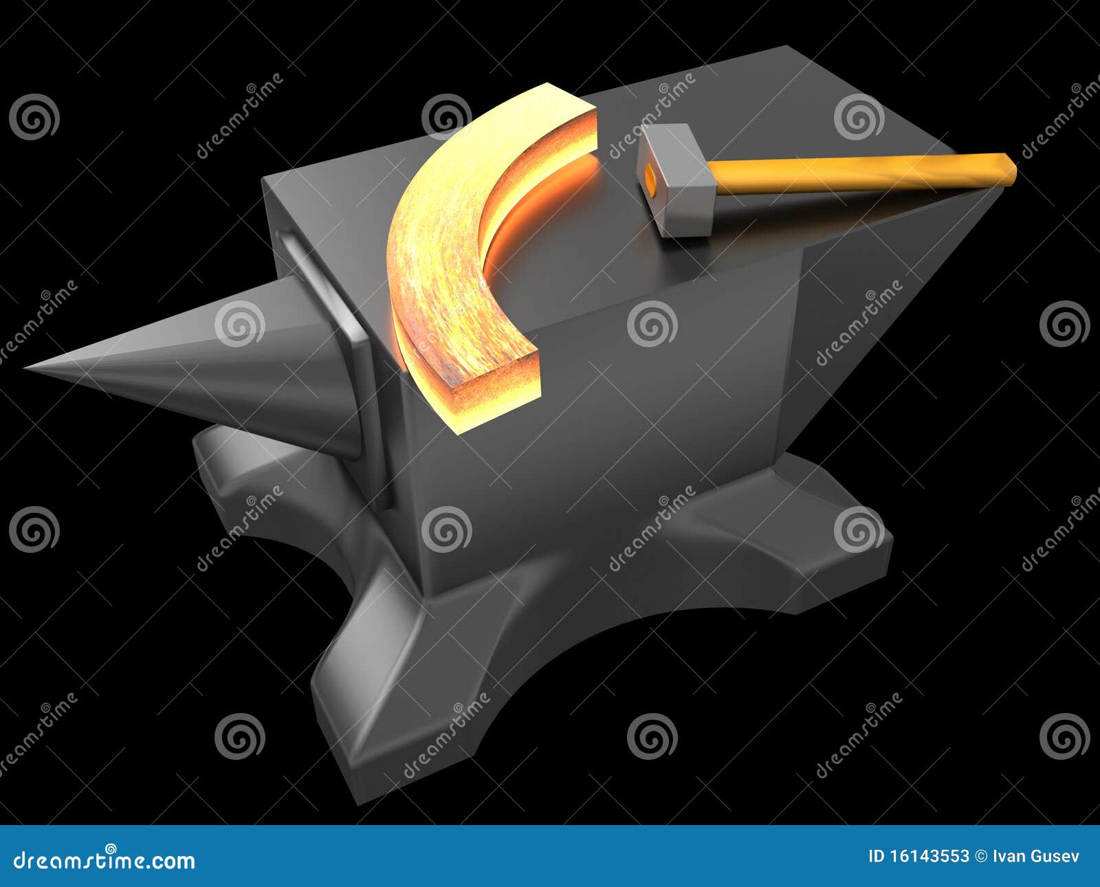 Taller del forjador stock de ilustración. Ilustración de trineo - 16143553