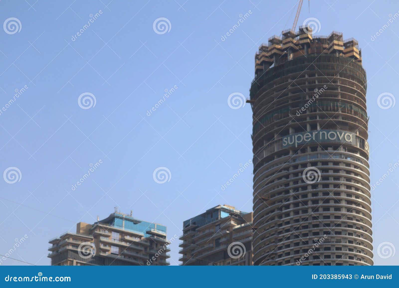 The Tallest Building in the City in the Delhi District Editorial Stock ...