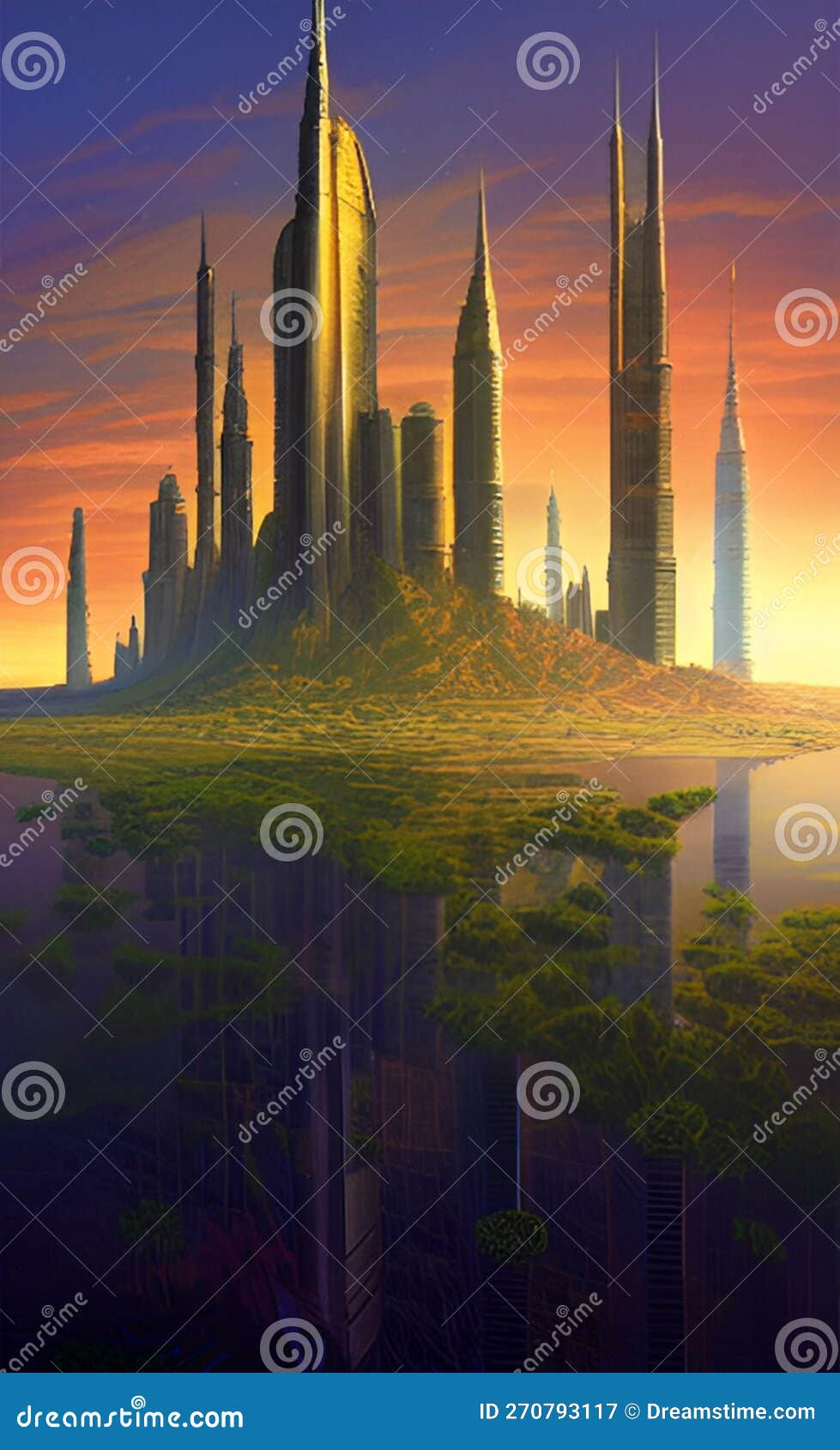 Tallest Building Concept Design Stock Illustration - Illustration of ...