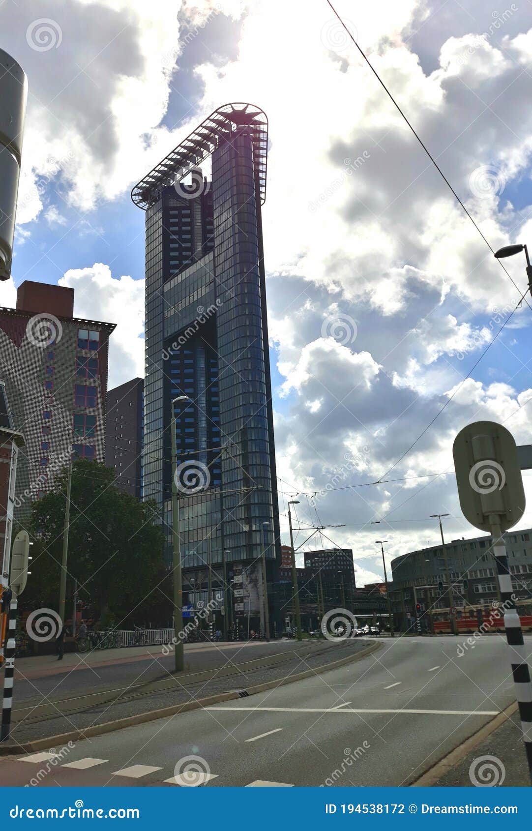 The Tallest Building in the Hague Reaches the Clouds Editorial ...