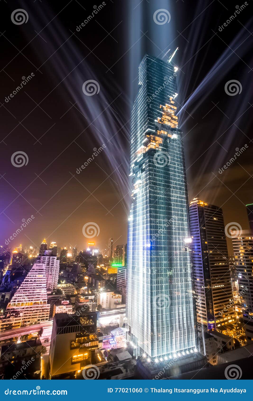 The Tallest Building in Thailand Editorial Image - Image of dusk, condo ...