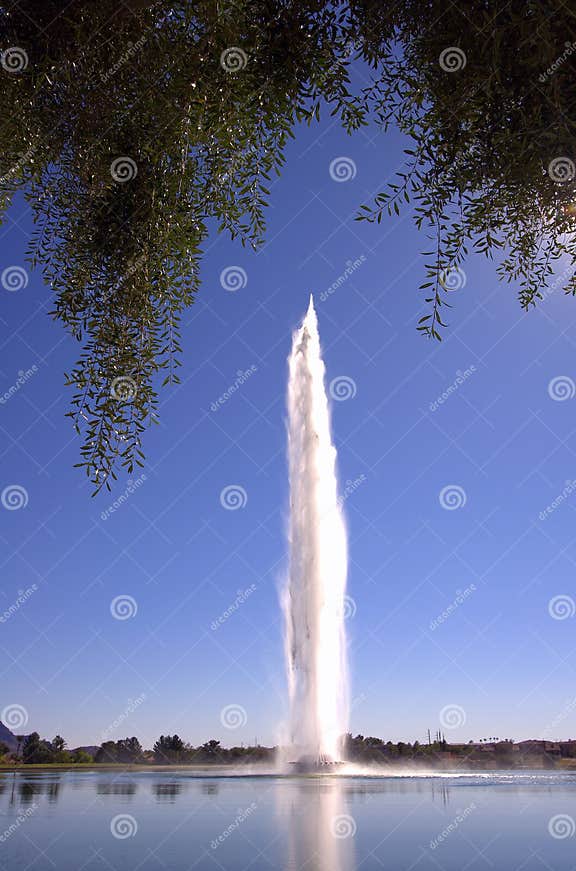 Tallest Fountain stock photo. Image of spout, hills, arizona - 5138602