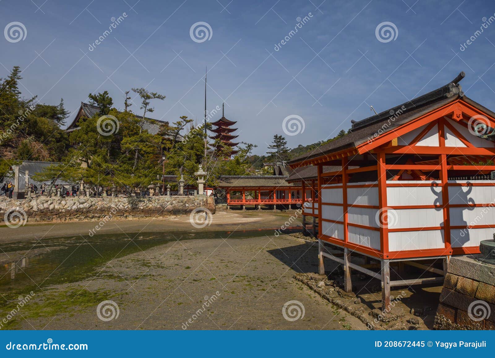 Temple from the Floating Castle Stock Image - Image of hiroshima ...