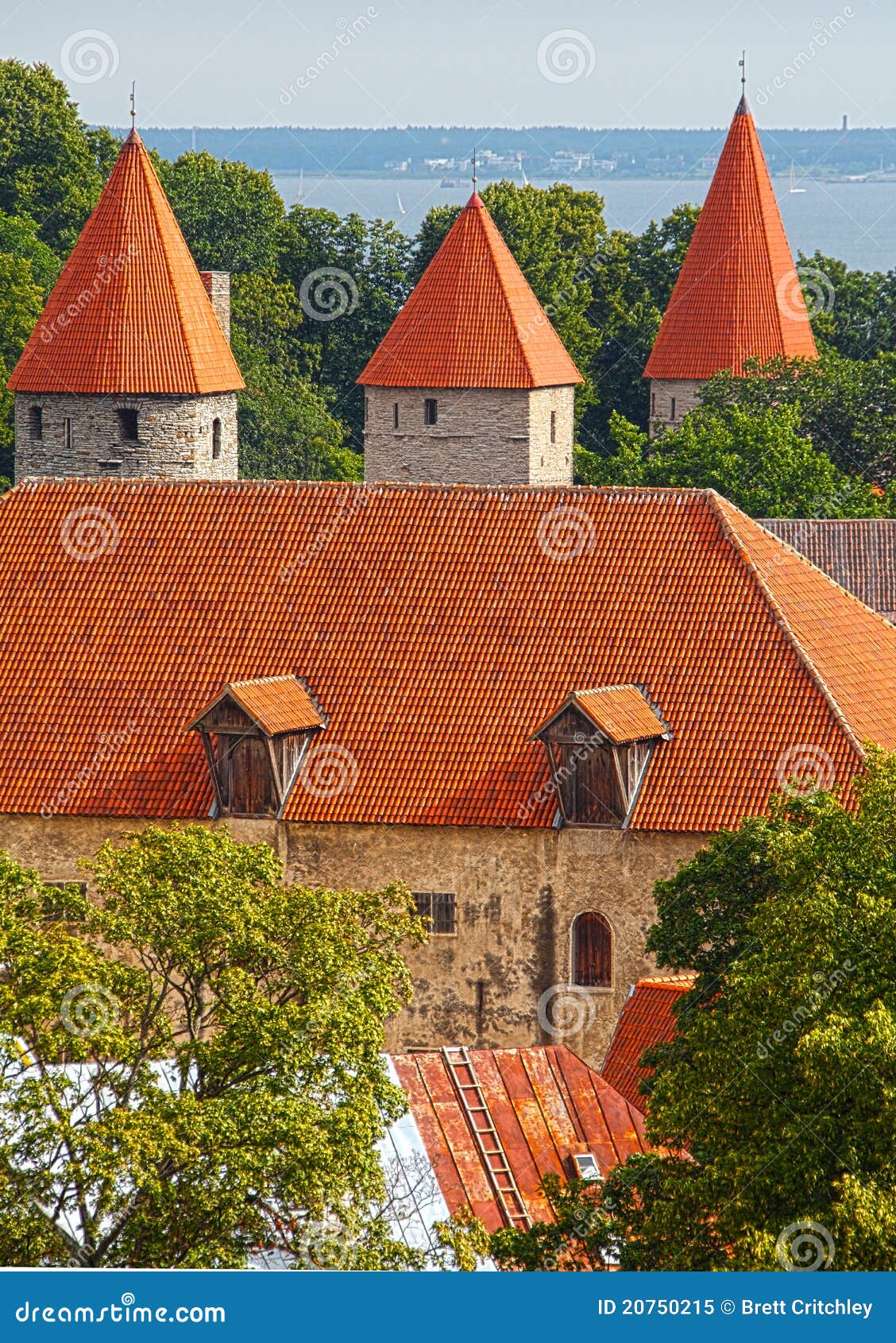 Tallinn Estonia stock image. Image of rooves, tower, visit - 20750215