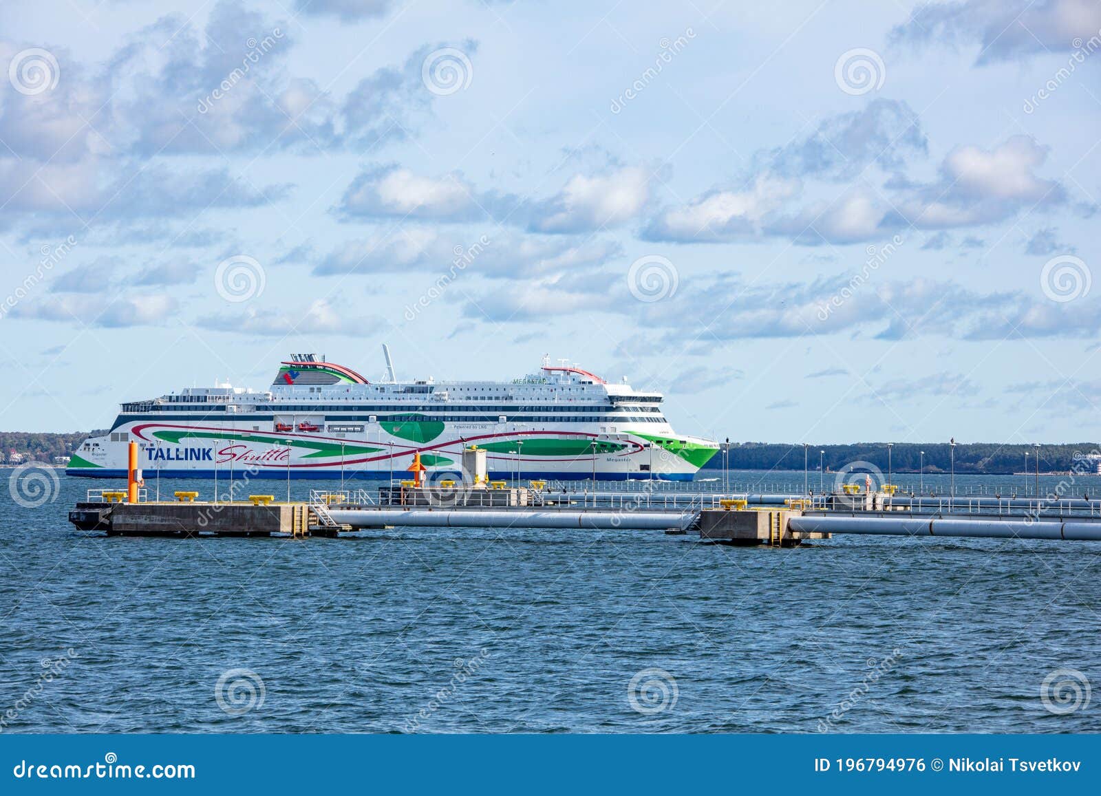 Tallinn, Estonia - September 20, 2020: Tallink Shuttle at Bay of ...