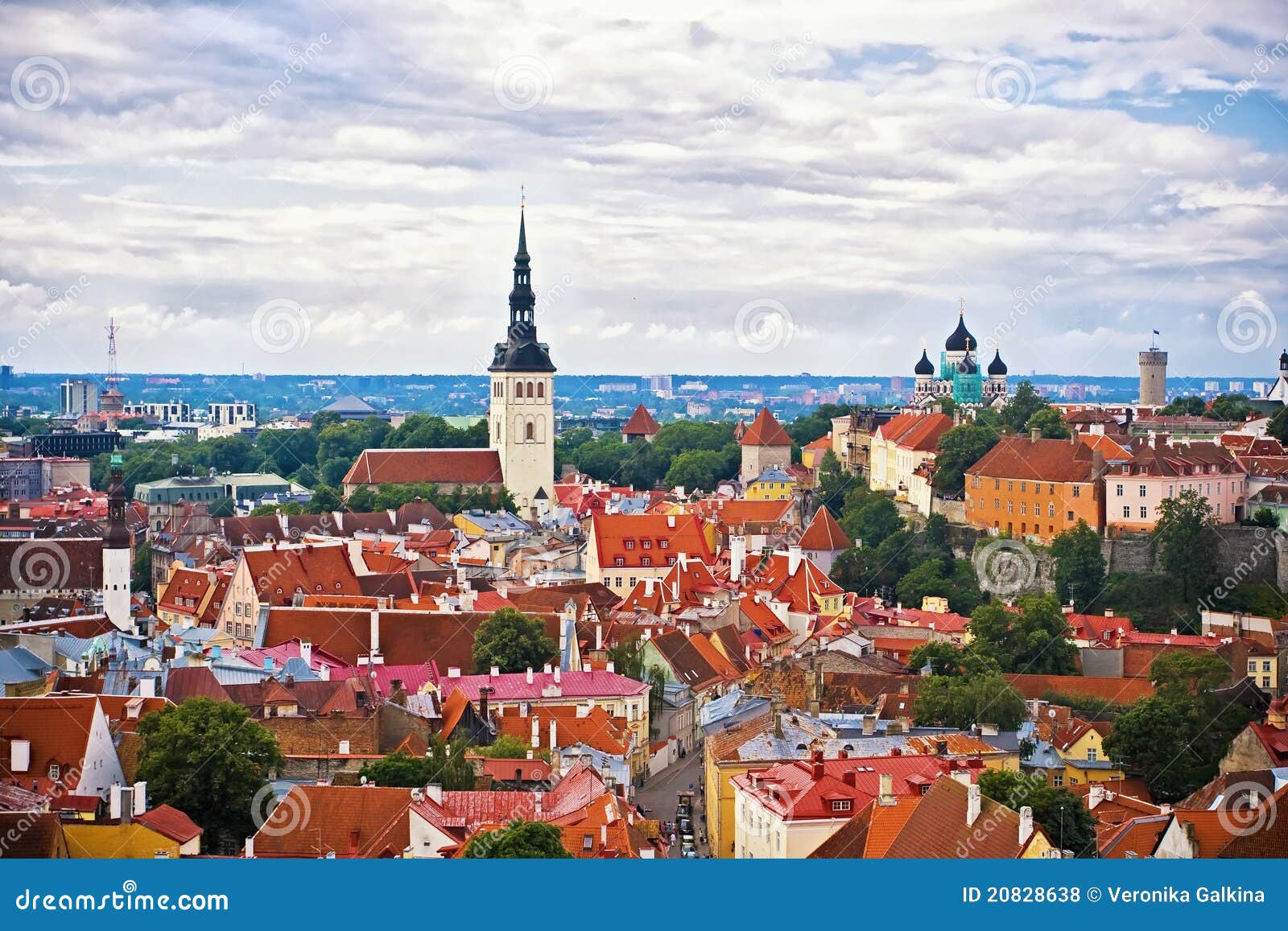 Tallinn Old Town stock photo. Image of baltic, scenery - 20828638