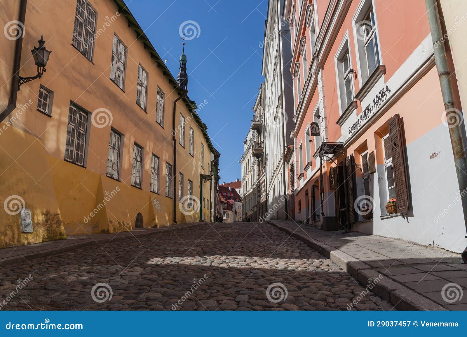 Tallinn street stock image. Image of tallinn, europe - 29037457