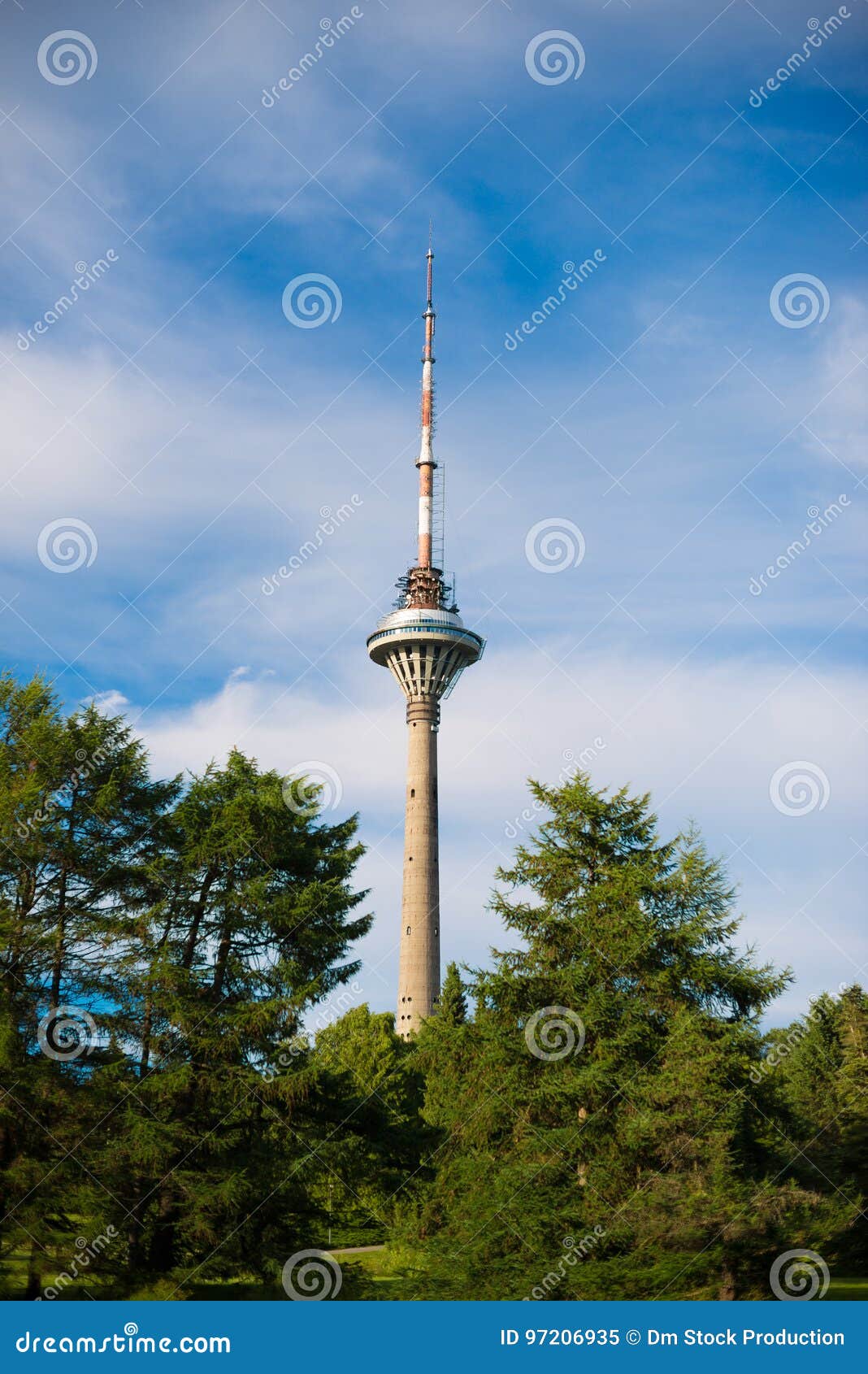 Tallinn TV Tower. stock image. Image of broadcast, europe - 97206935