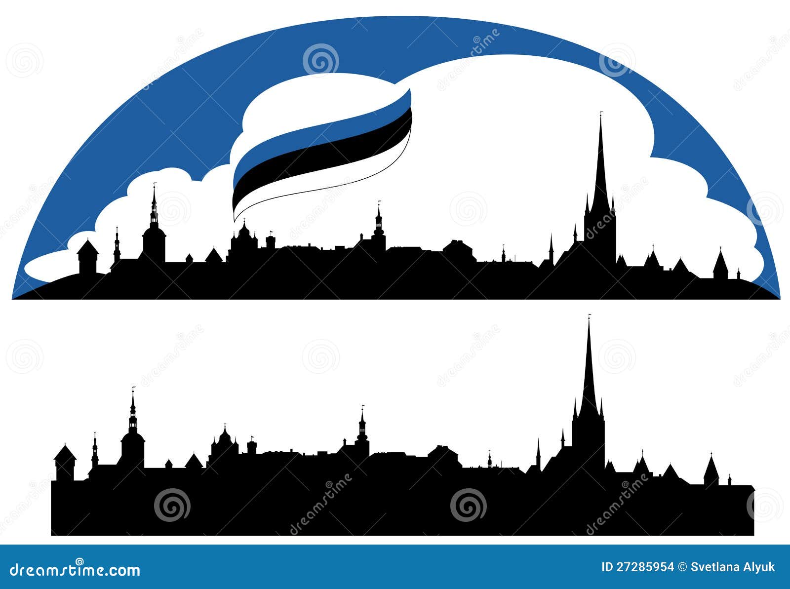 Tallinn vector stock vector. Illustration of estonia - 27285954