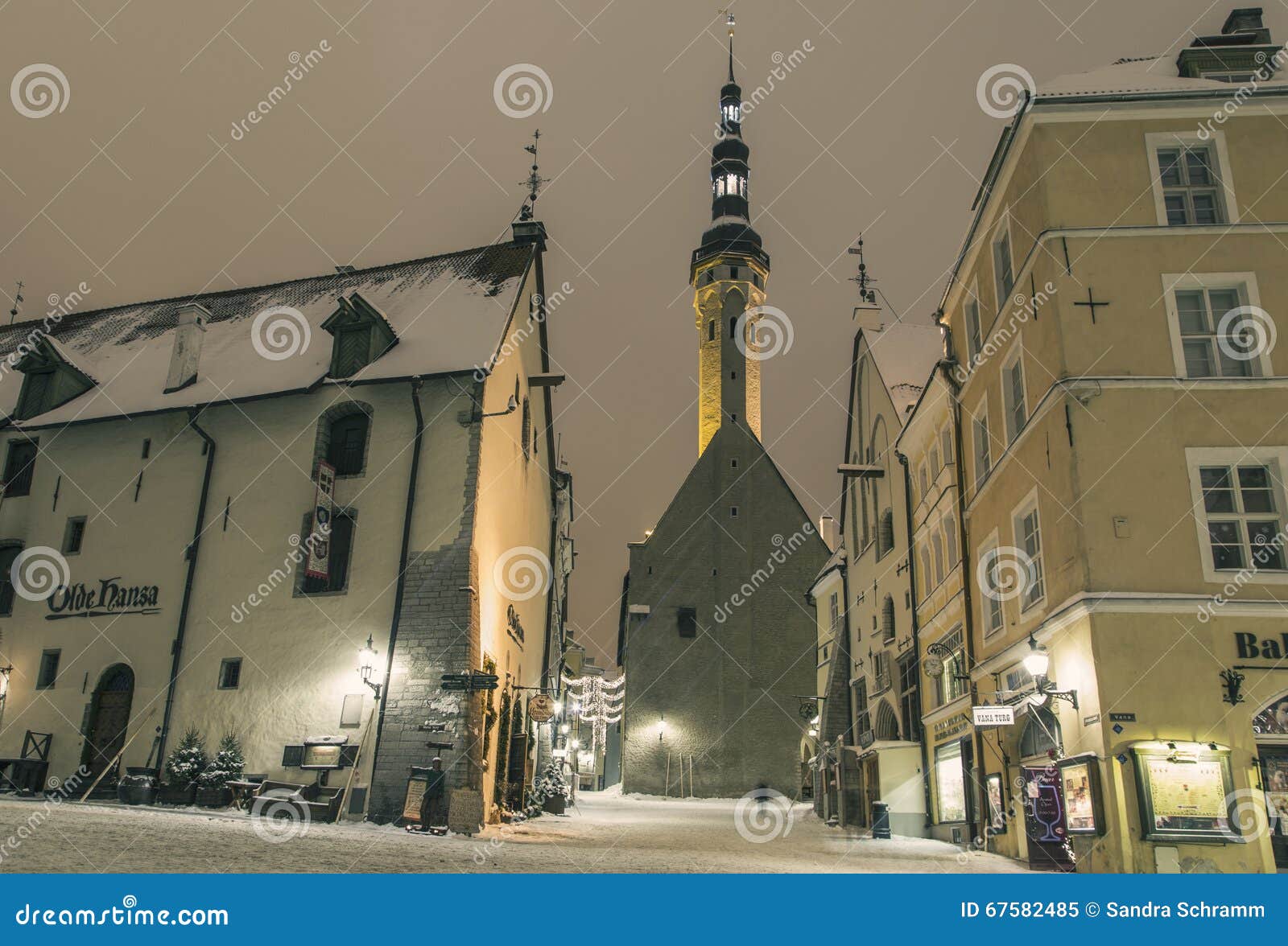 Tallinn in winter editorial image. Image of estonia, town - 67582485