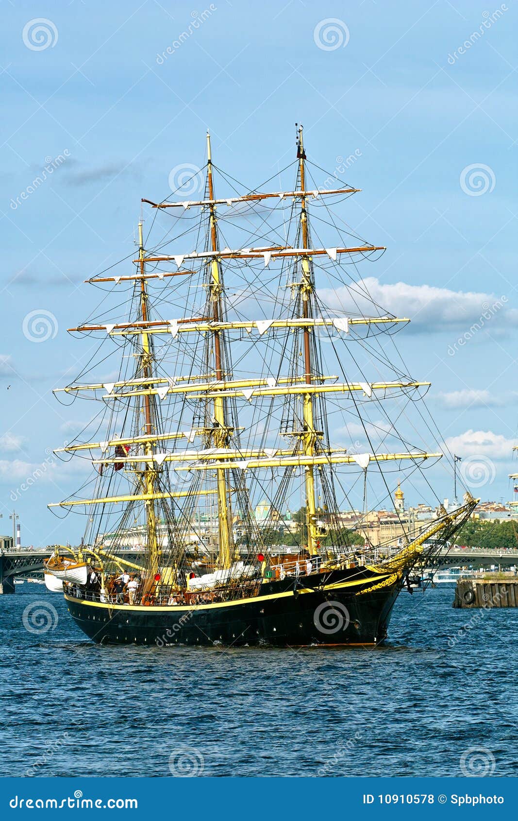 Tallship stock photo. Image of boat, tallship, coast - 10910578