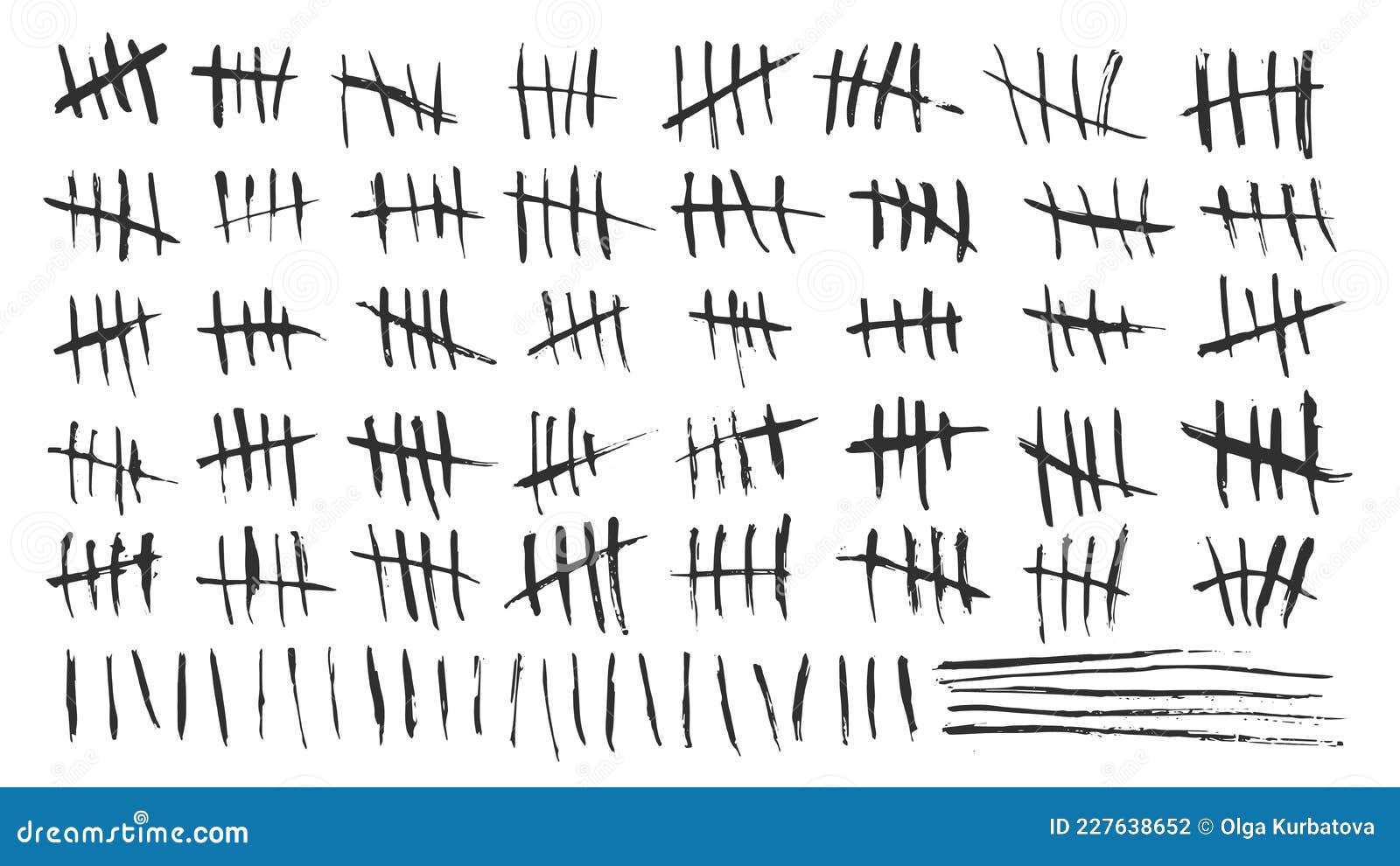 Tally Mark. Black Lines Marking. Hand Drawn Crossed Out Strokes ... Tally Mark. Black Lines Marking. Hand Drawn Crossed Out Strokes ...