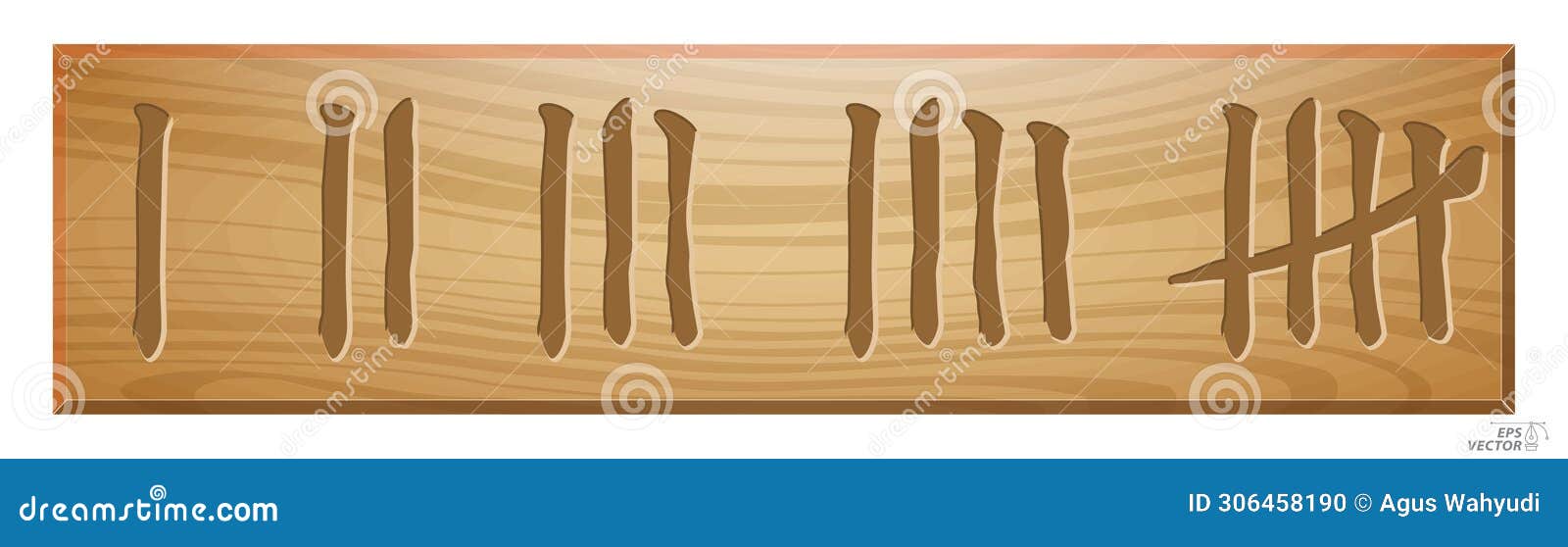 Tally Mark. Prison Counting Lines Set, White Slash Scratches On The ...