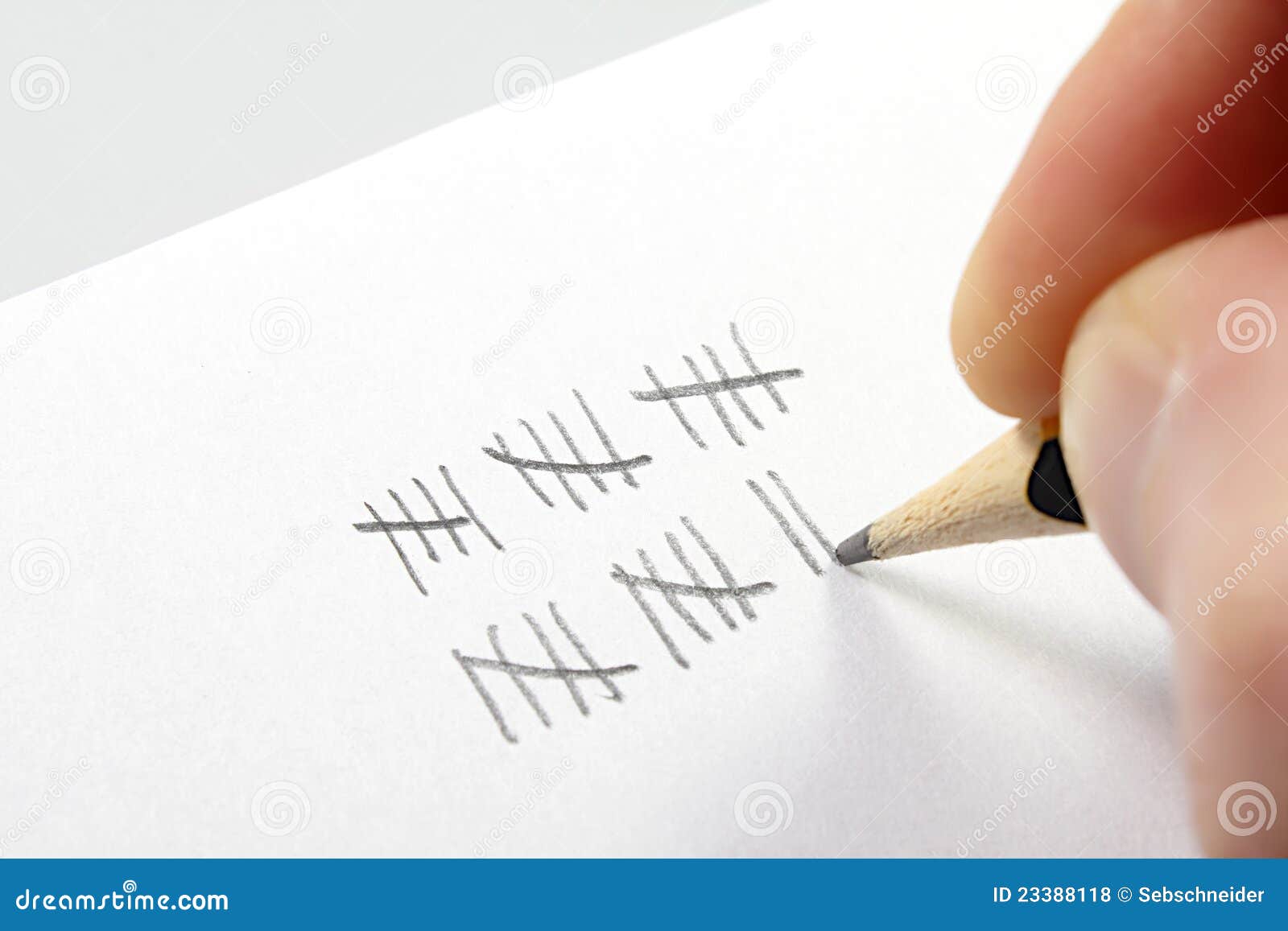 Tally marks and pen stock photo. Image of count, mark - 23388118