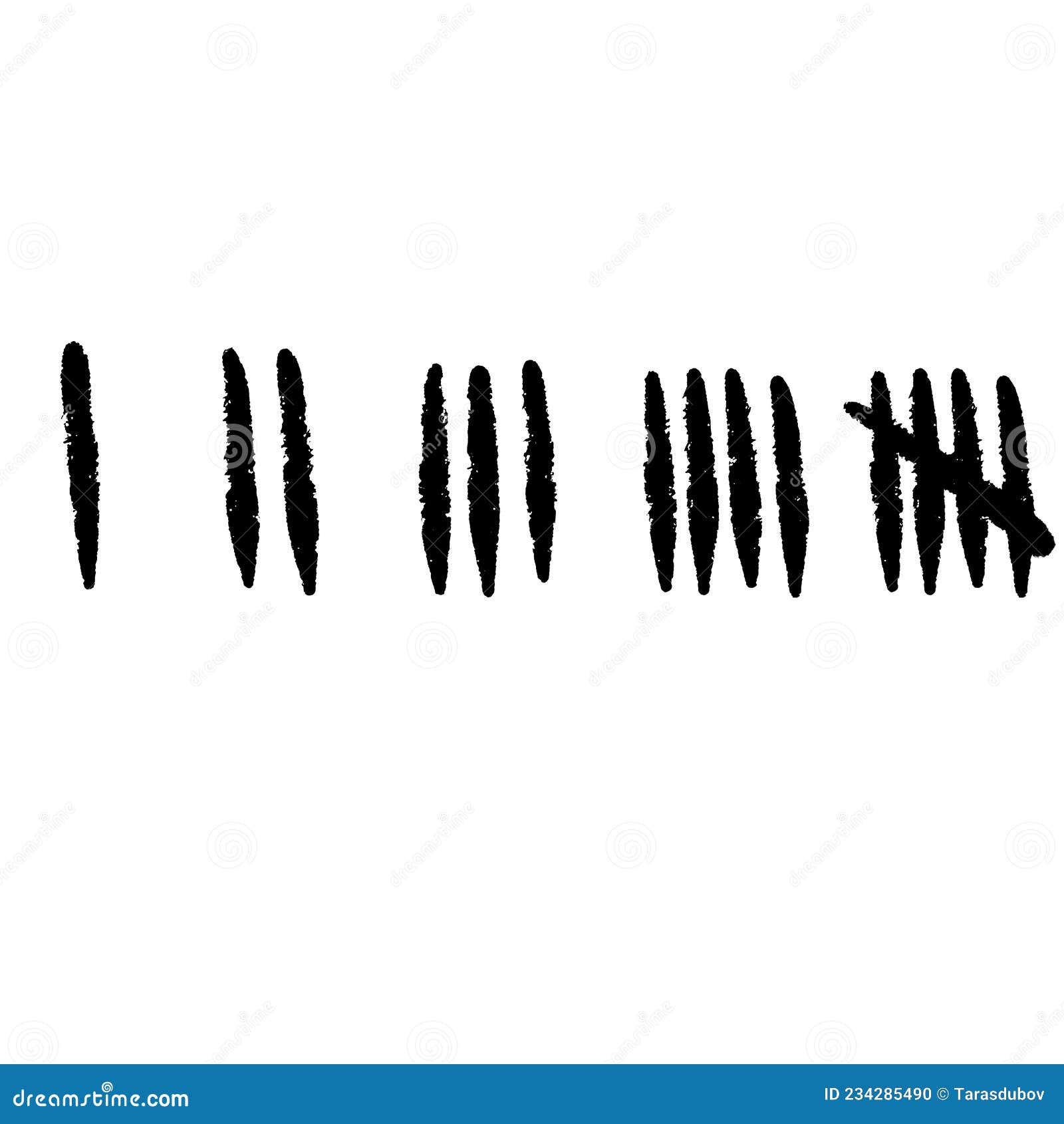 Tally Scratch Counting Marks, Waiting Numbers Vector Seamless Pattern ... Tally Scratch Counting Marks, Waiting Numbers Vector Seamless Pattern ...