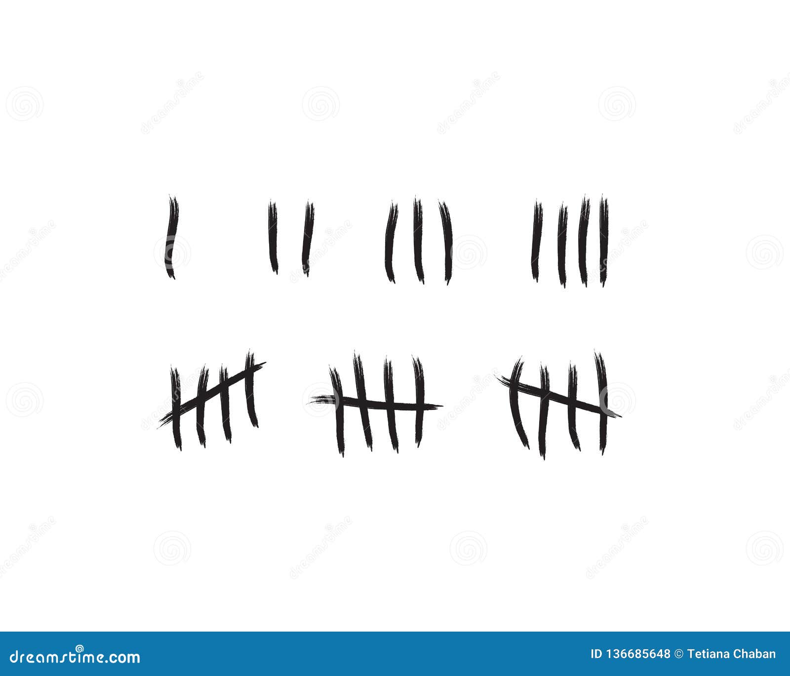 Tally Marks on a Prison Wall Isolated. Counting Signs Stock Vector ... Tally Marks on a Prison Wall Isolated. Counting Signs Stock Vector ...