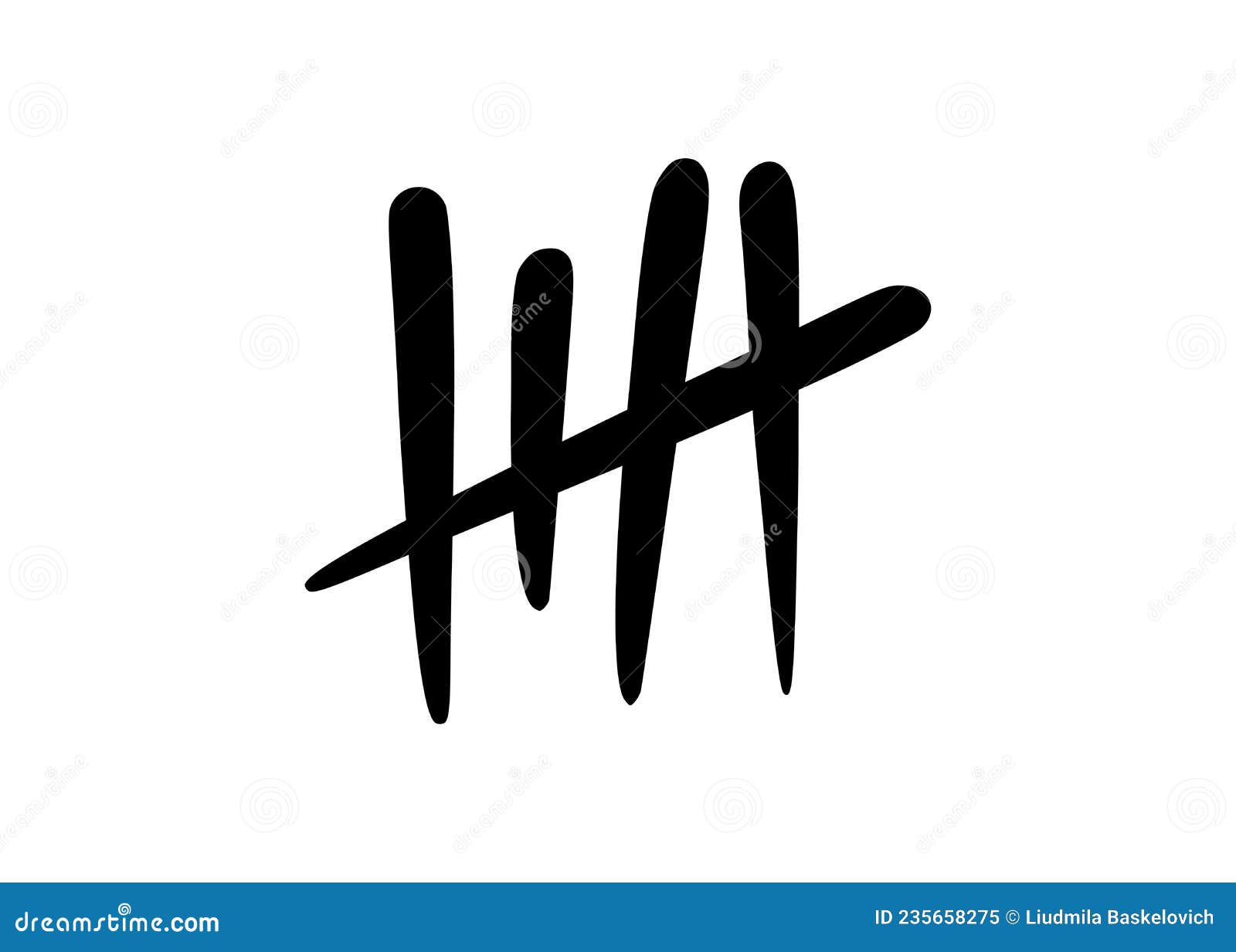 Tally Marks To Count Days in Prison. Tally Marks for Math Lessons ...