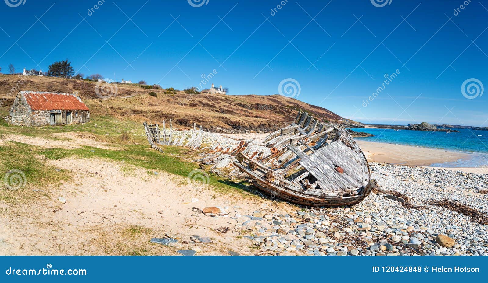 Talmine Bay in Scotland stock photo. Image of nature - 120424848