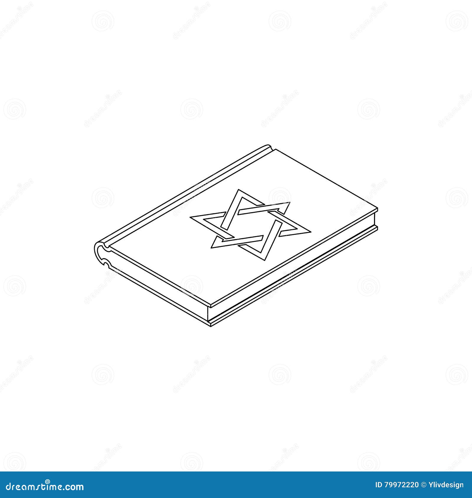 Talmud Pentateuch, Isometric 3d Stock Vector - Illustration of hebrew ...