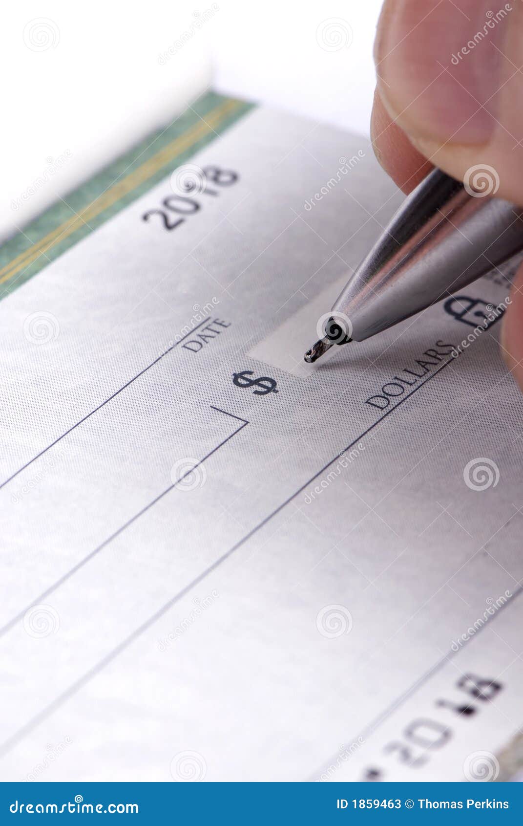 Talonario de cheques 1 imagen de archivo. Imagen de pago - 1859463