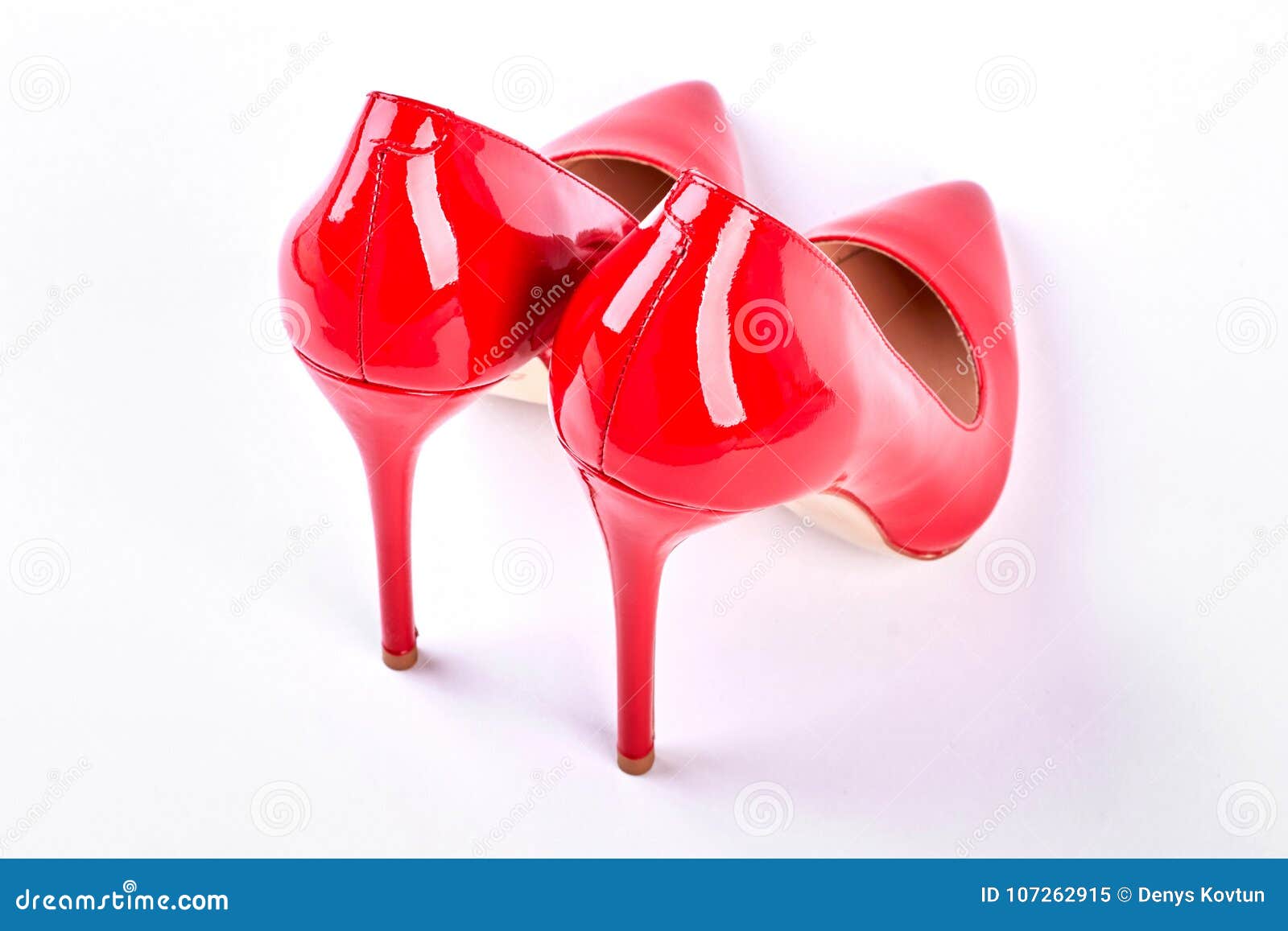 Talones Rojos De Lujo Para La Mujer Imagen de archivo - Imagen de ...