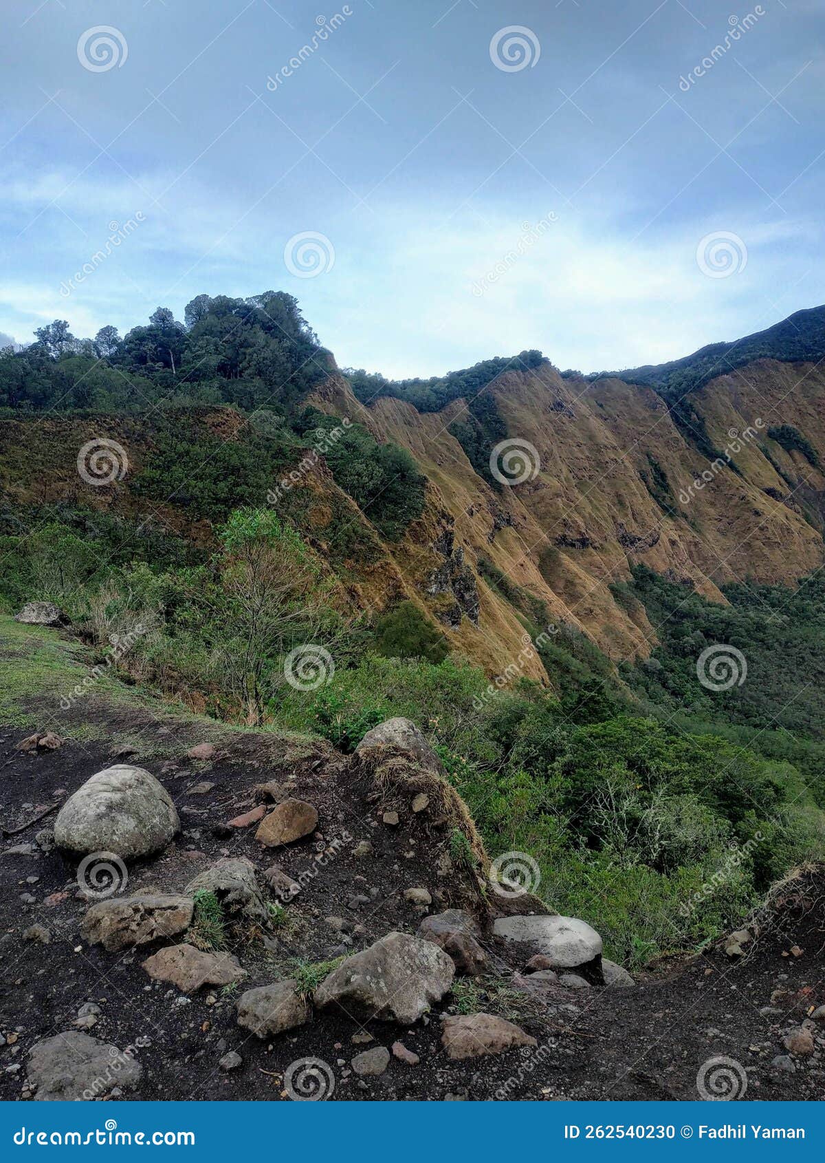 Talung peak stock photo. Image of landscape, cliff, walking - 262540230