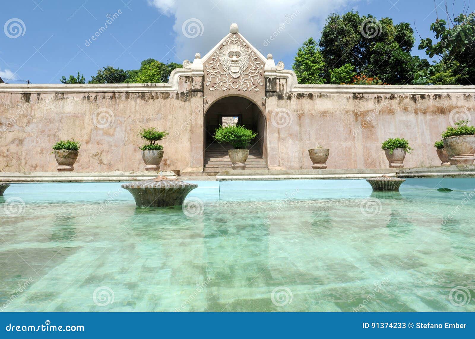 Taman Sari Water Palace of Yogyakarta on Java Island Stock Image - Image of gate, garden: 91374233