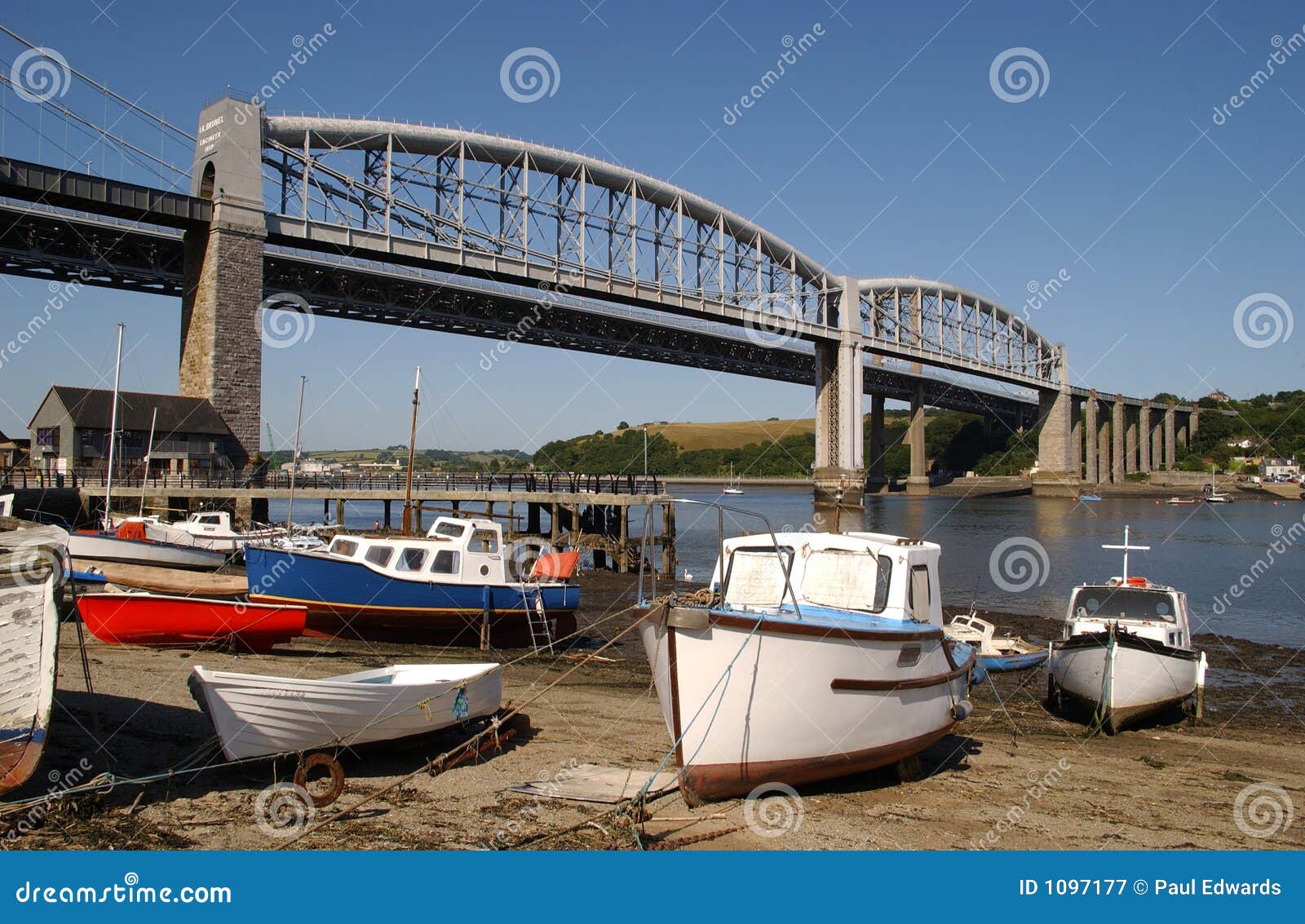 Tamar Bridge Silhouette Stock Photography | CartoonDealer.com #23294162