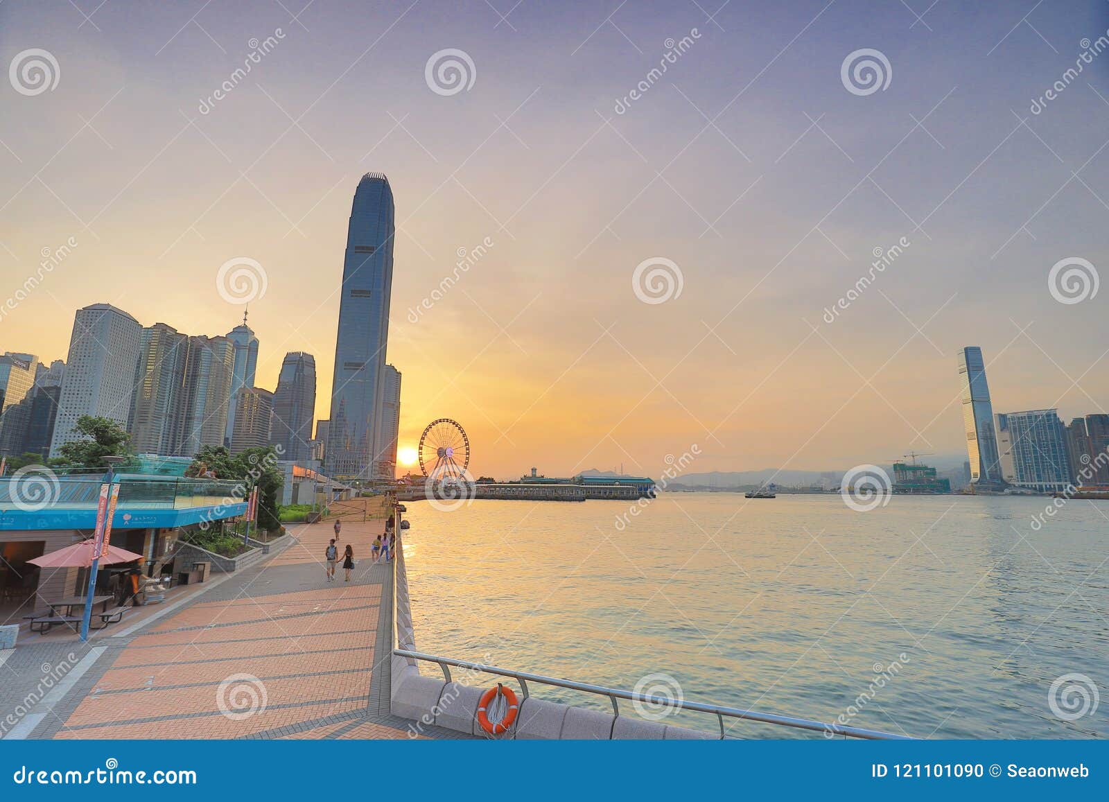 Tamar Park in View of Central Hong Kong Editorial Image - Image of ...