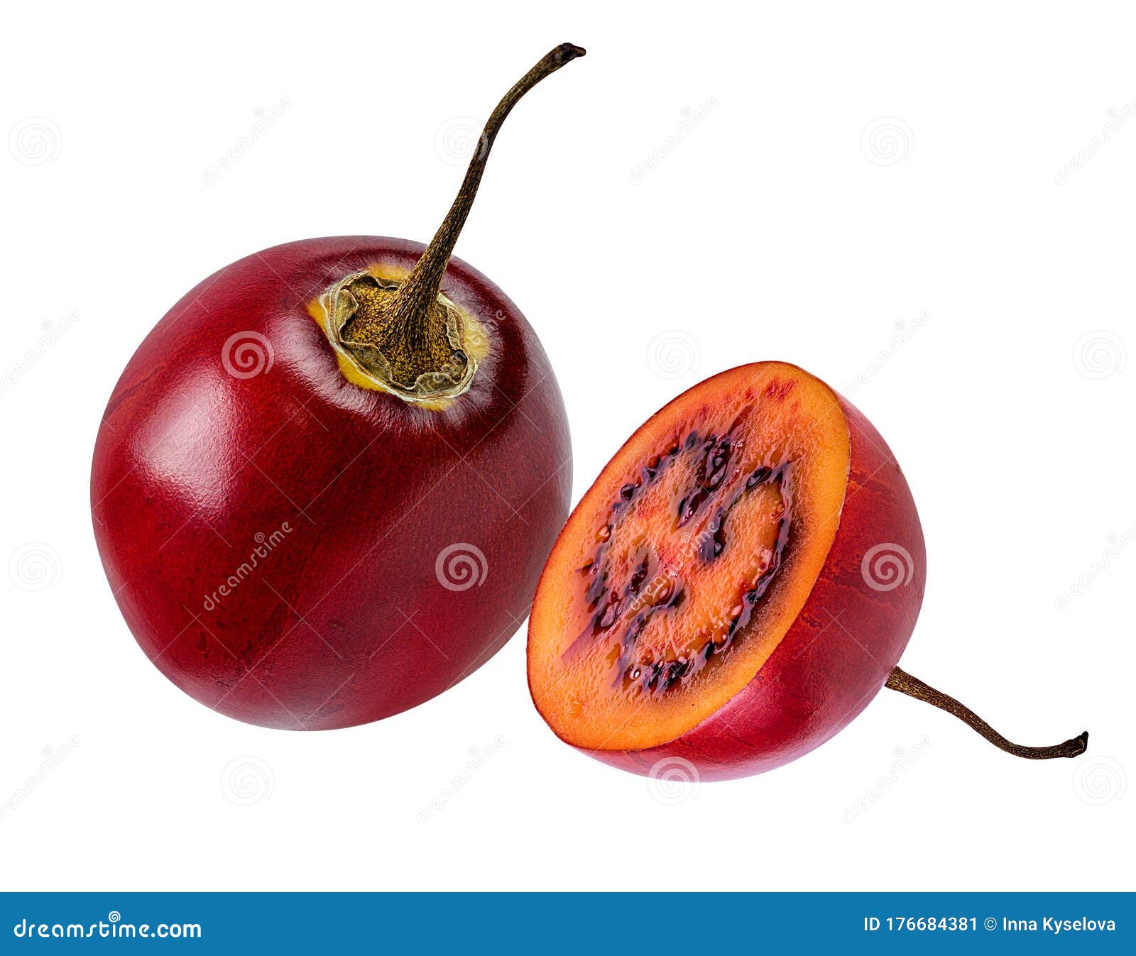 Tamarillo Isolated on White Stock Image - Image of healthy, juicy ...