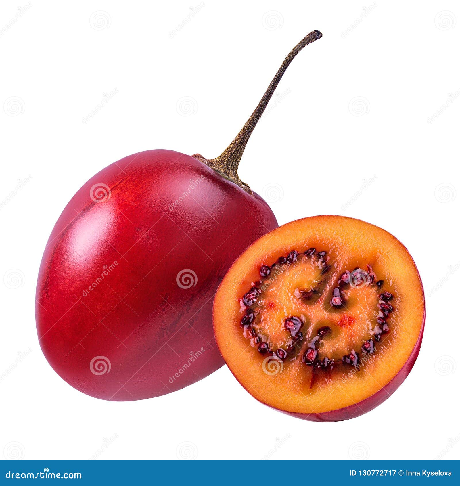 Tamarillo Isolated on White Stock Image - Image of seeds, healthy ...