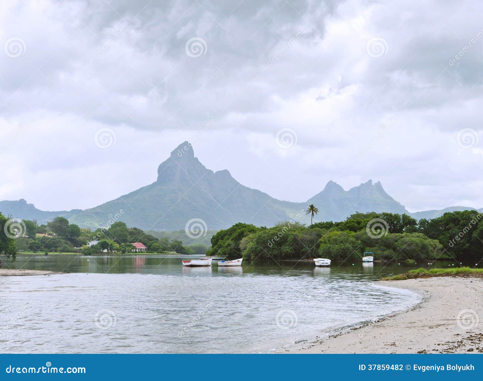 Tamarin Bay stock photo. Image of countryside, cloudscape - 37859482