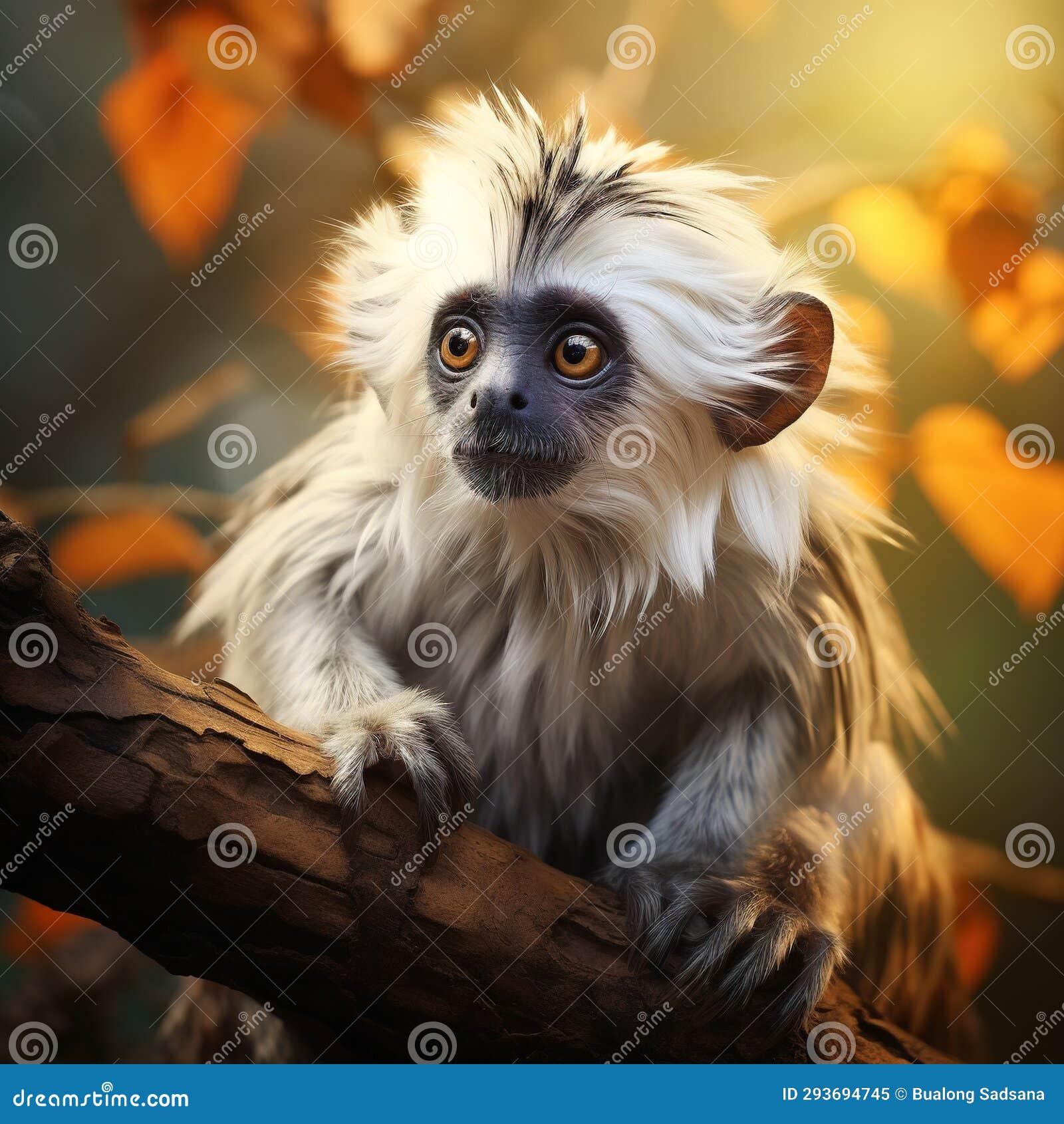 Tamarin Monkey stock illustration. Illustration of crest - 293694745