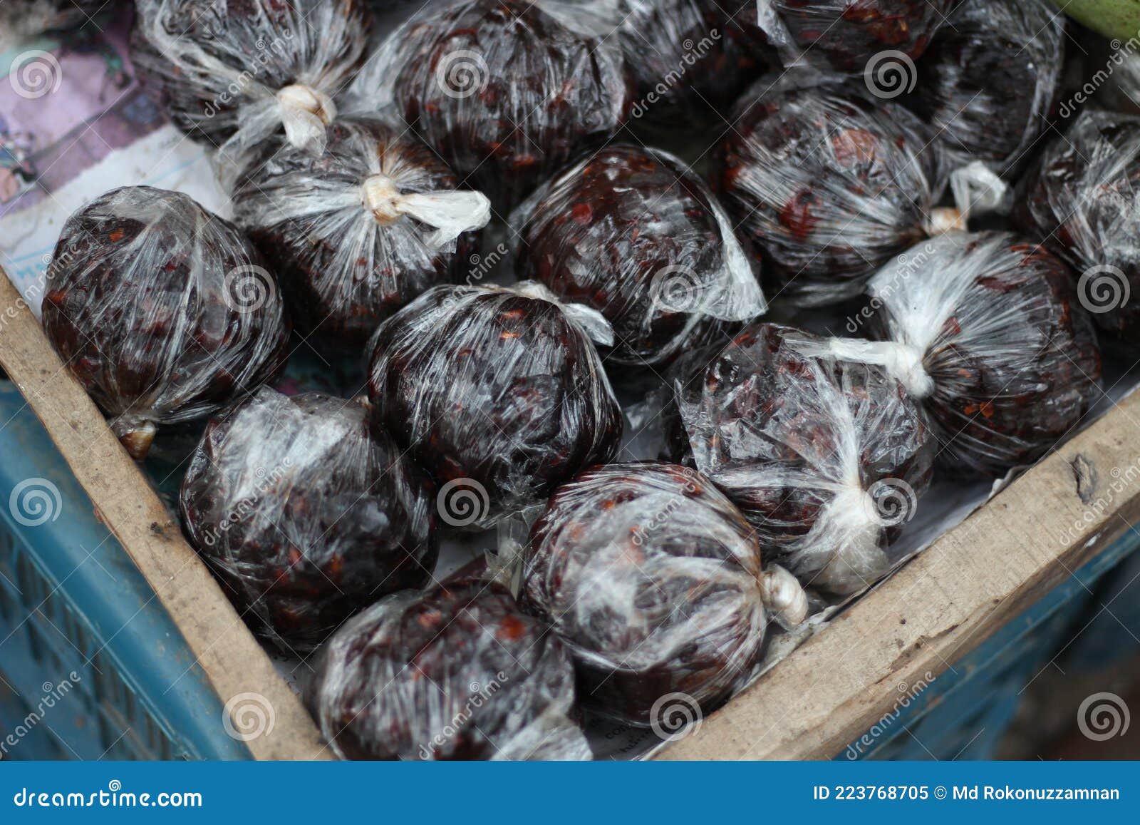 Tamarind Ball Inside Round Polythene it S Too Sour Stock Image - Image ...