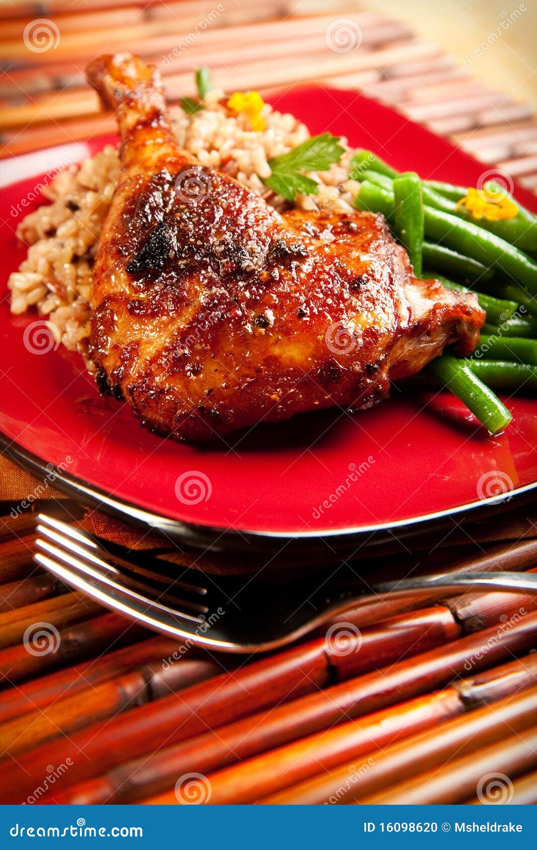 Tamarind Barbecue Duck stock photo. Image of meat, thigh - 16098620