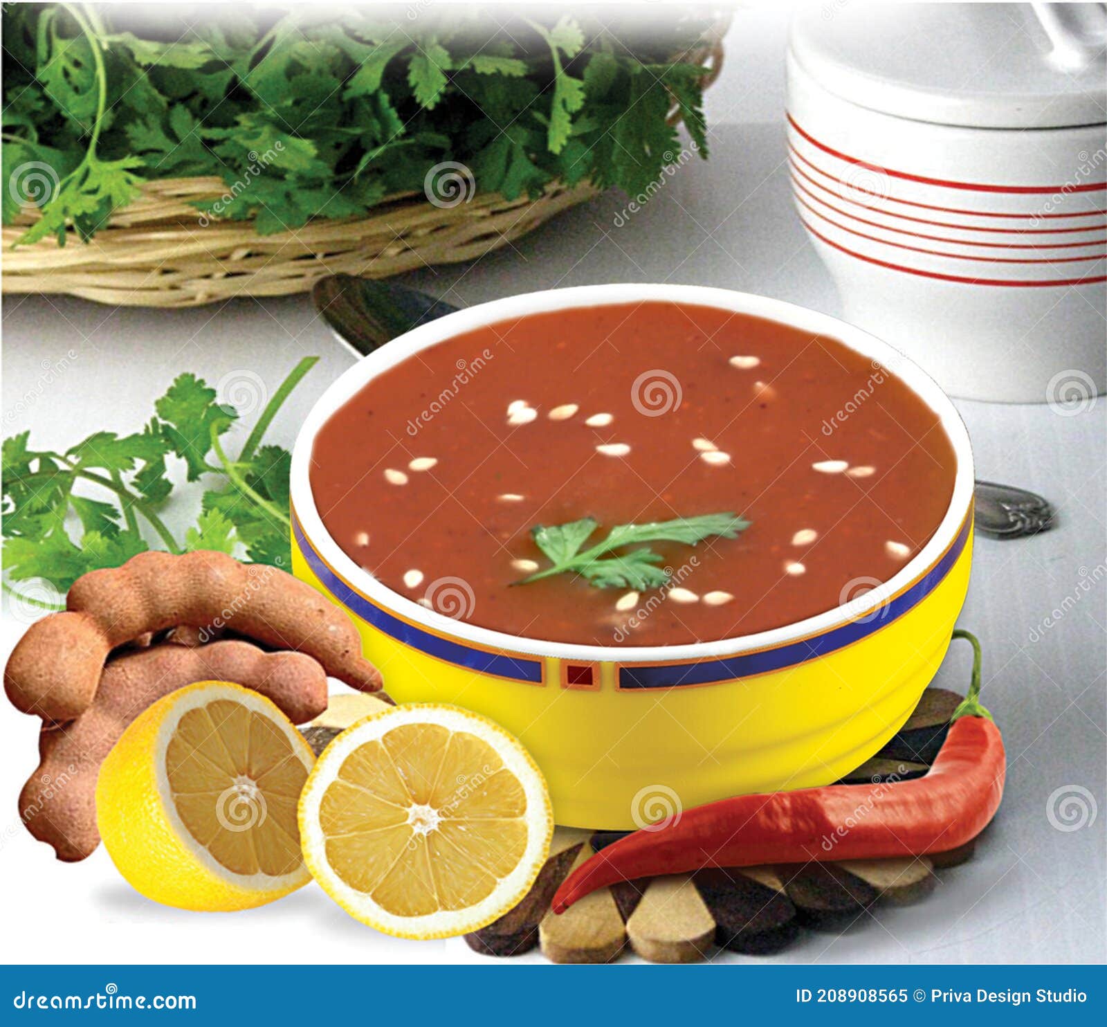 Tamarind Chutney, Tamarind or Imli Fresh Puree, Paste from Pulp, Whole ...