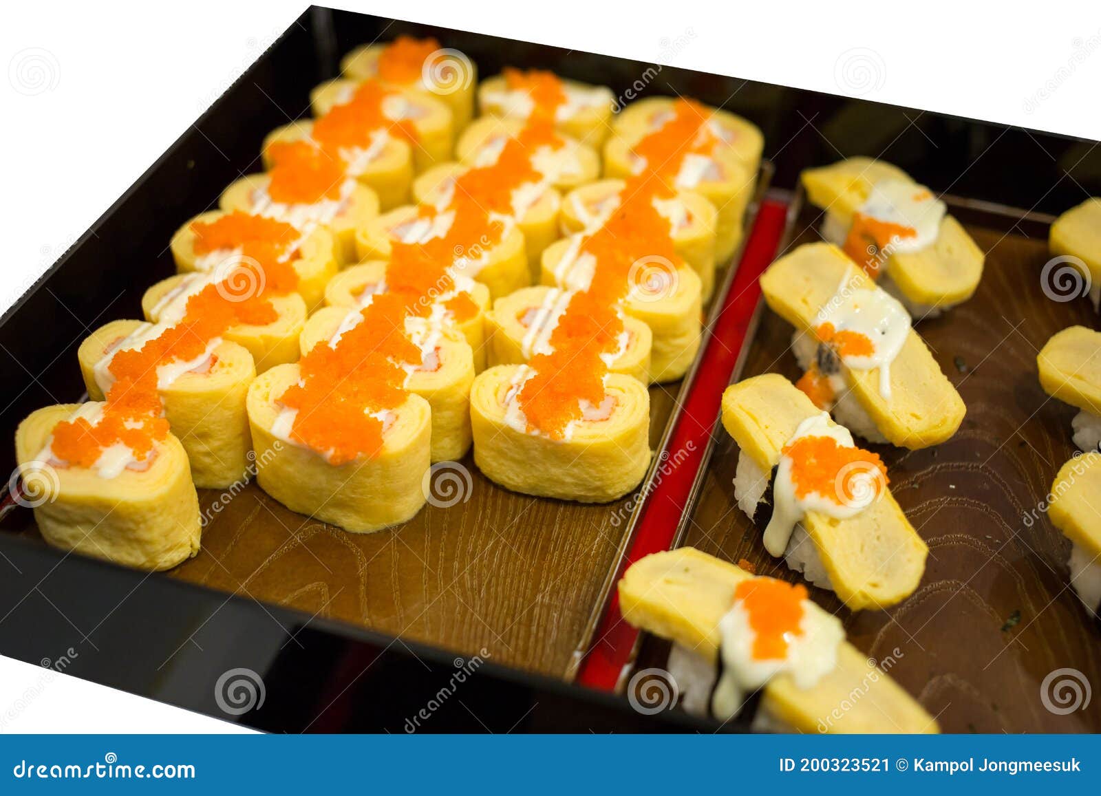 Tamarind Egg Roll Shrimp Roe Stock Image - Image of sashimi, cuisine ...