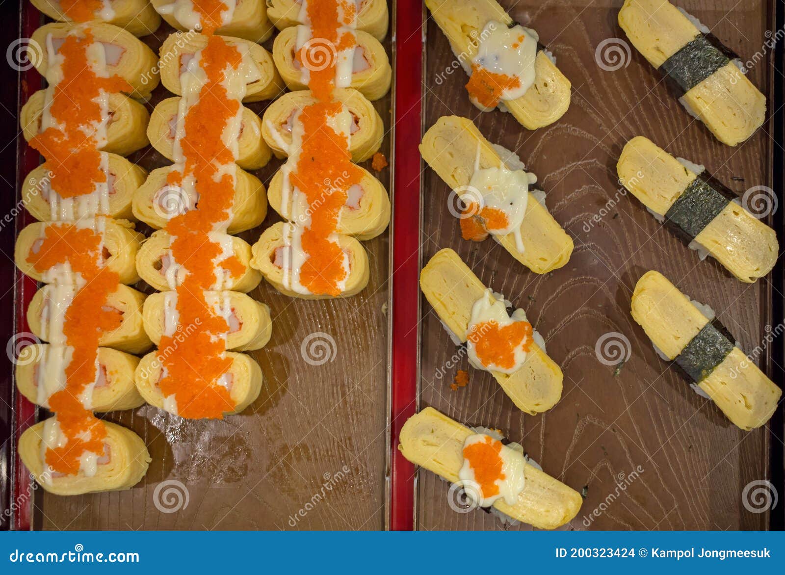 Tamarind Egg Roll Shrimp Roe Stock Photo - Image of avocado, roll ...