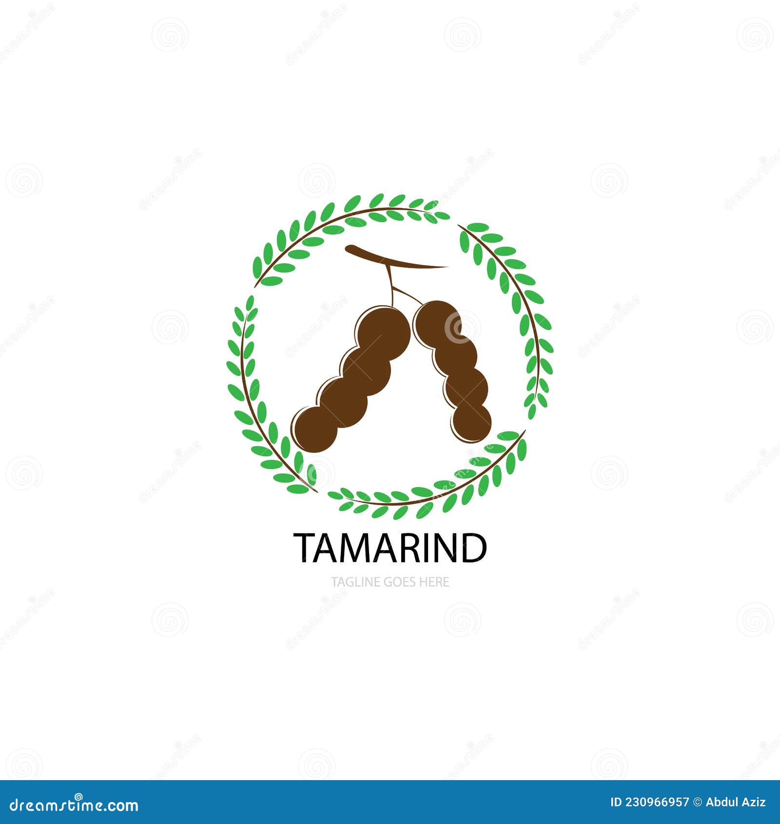 Tamarind Icon Logo Vector | CartoonDealer.com #230966956