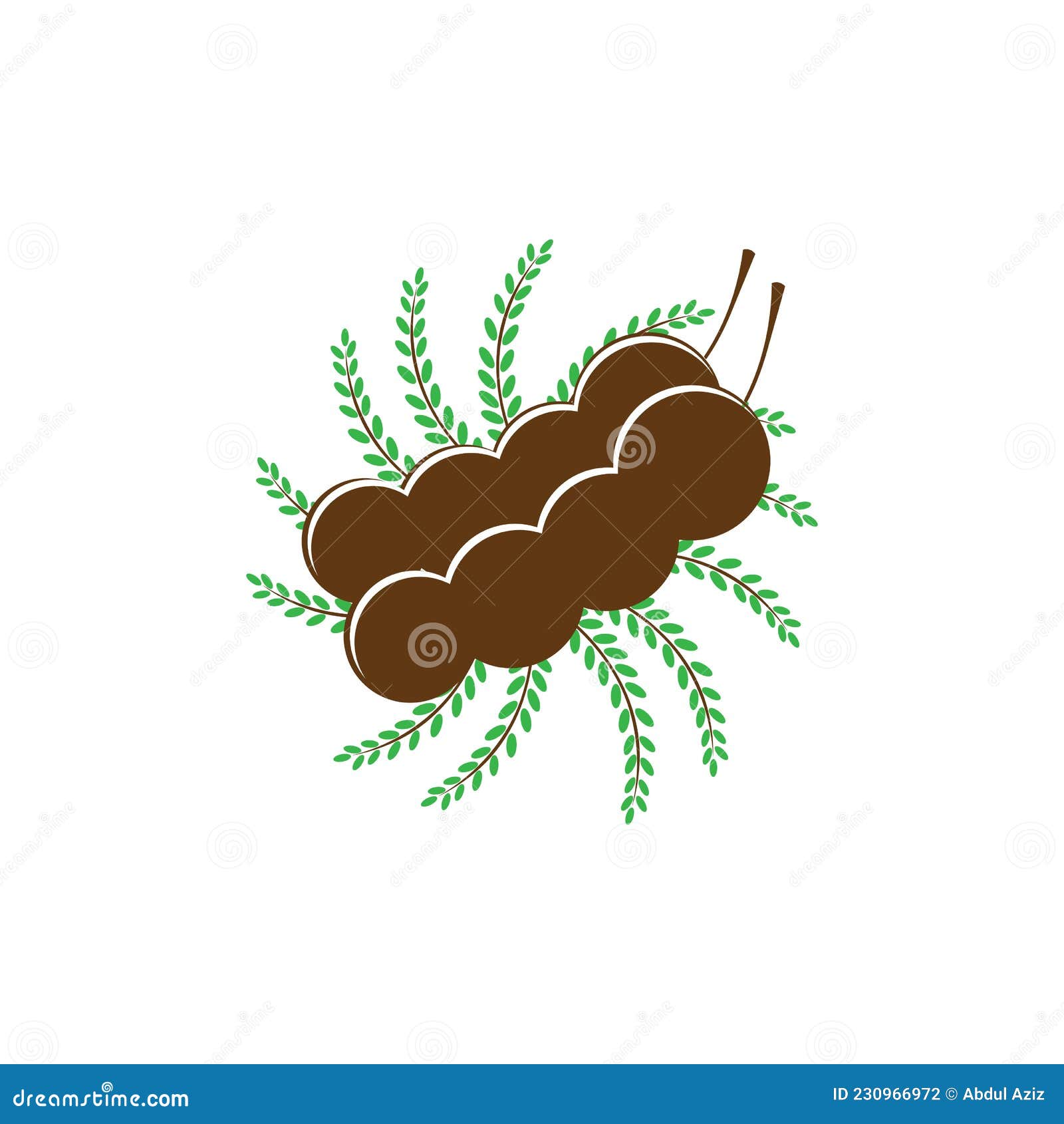 Tamarind Icon. Thin Linear Tamarind Outline Icon Isolated On White ...